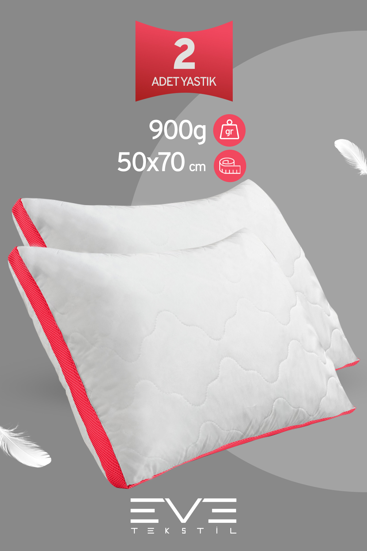 Eve Tekstil 2 Adet Klimax Pembe Serisi Kılıflı Fermuarlı Klimali ...