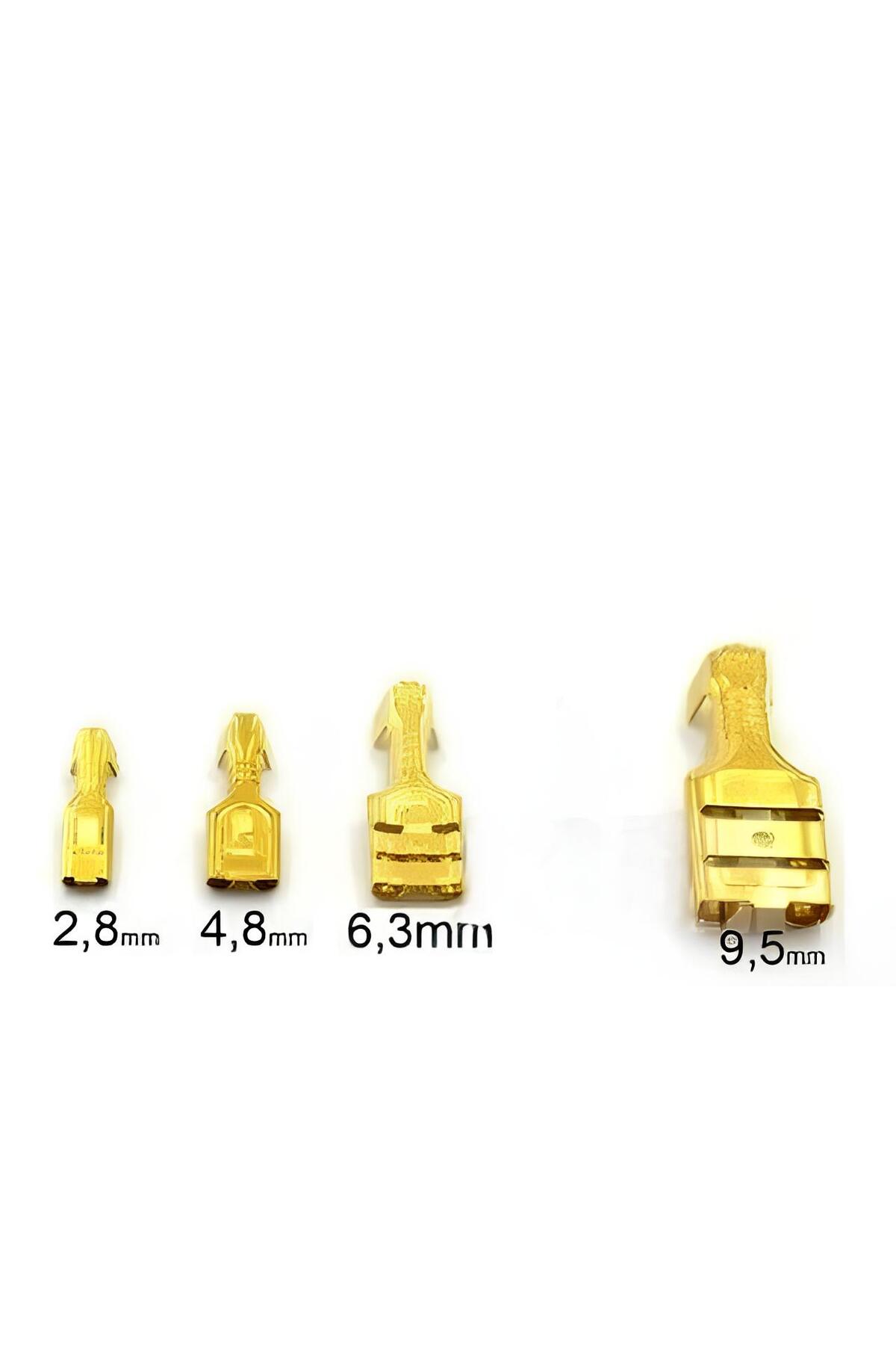 TKS 300 Adet 6.3mm Tırnaklı Dişi Fiş - Terminal - Kablo Ucu SF 2D ...