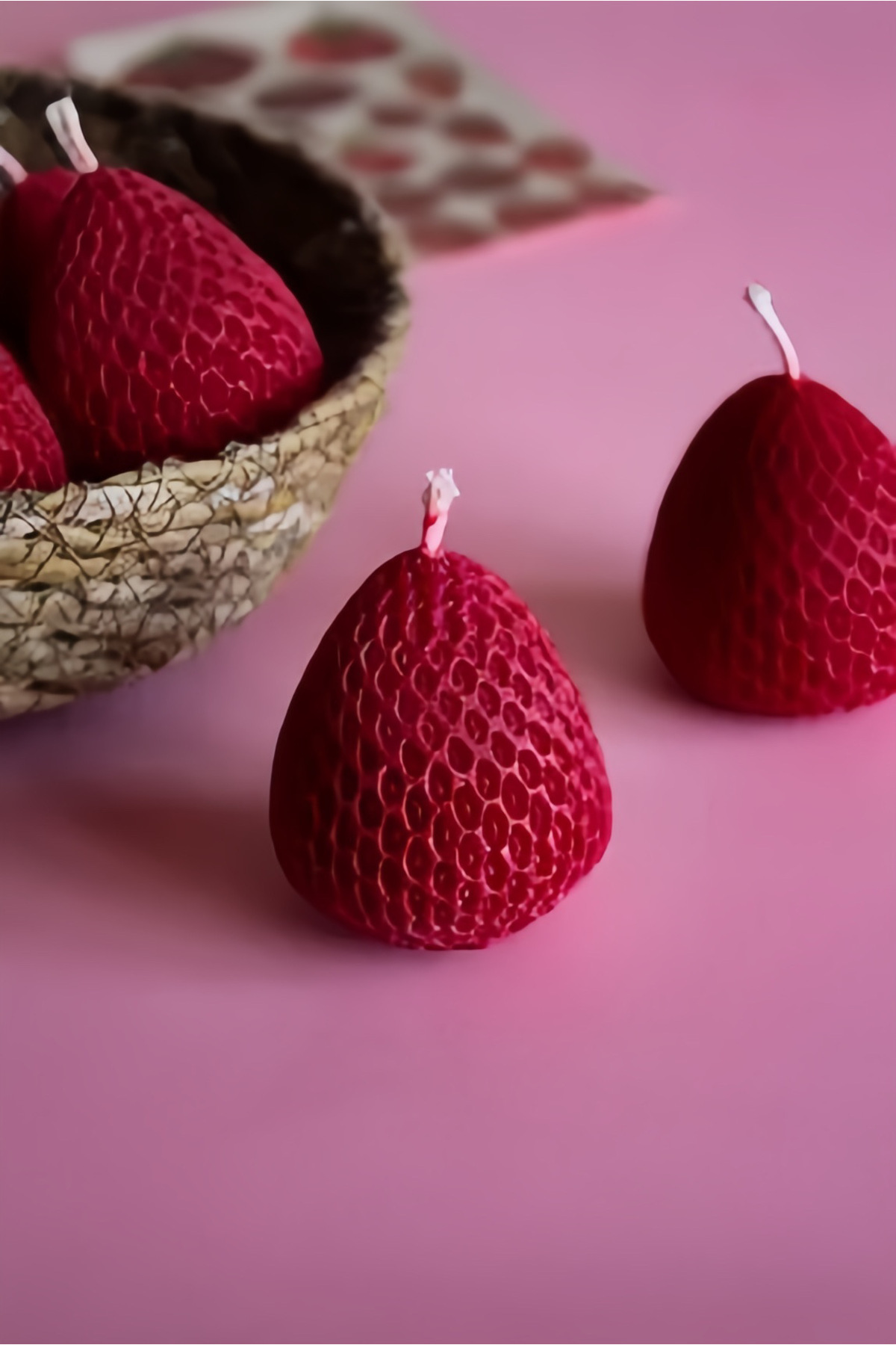 MUM 2 li Çilek Kutusu Soya Wax Mum - Fiyatı, Yorumları
