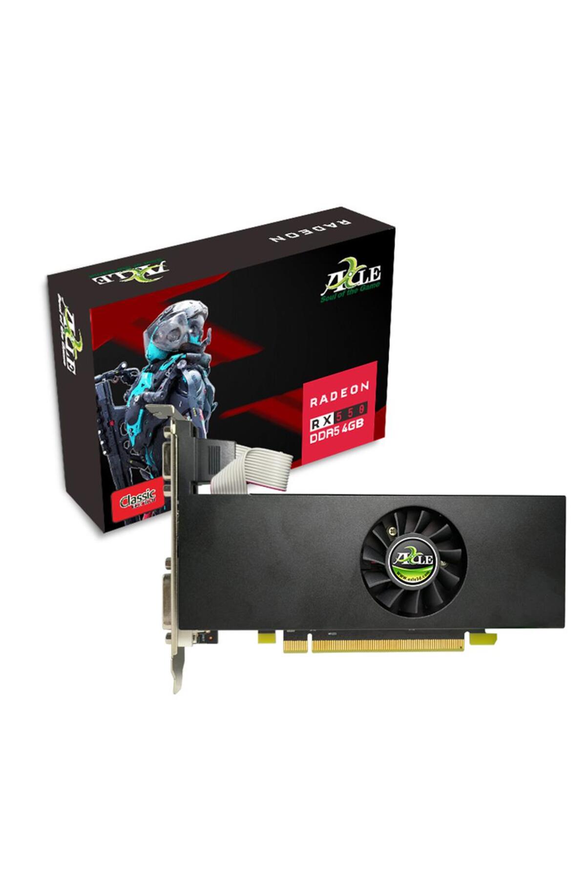Genel Markalar AXLE RX550 PCI-E 4G DDR5 128bit CRT-DVI-HDMI LP Ekran ...