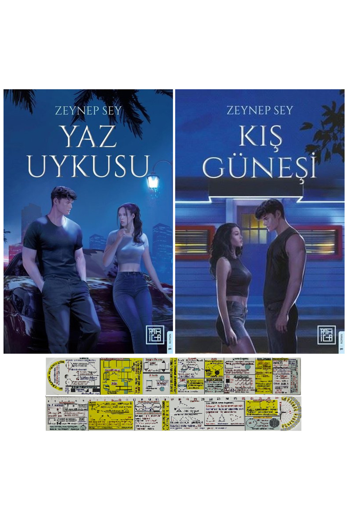Destek Yayınları Yaz Uykusu + Kış Güneşi 2 Kitap Set Zeynep Sey (Ciltli) + Mat. Öğreten Cetvel ...