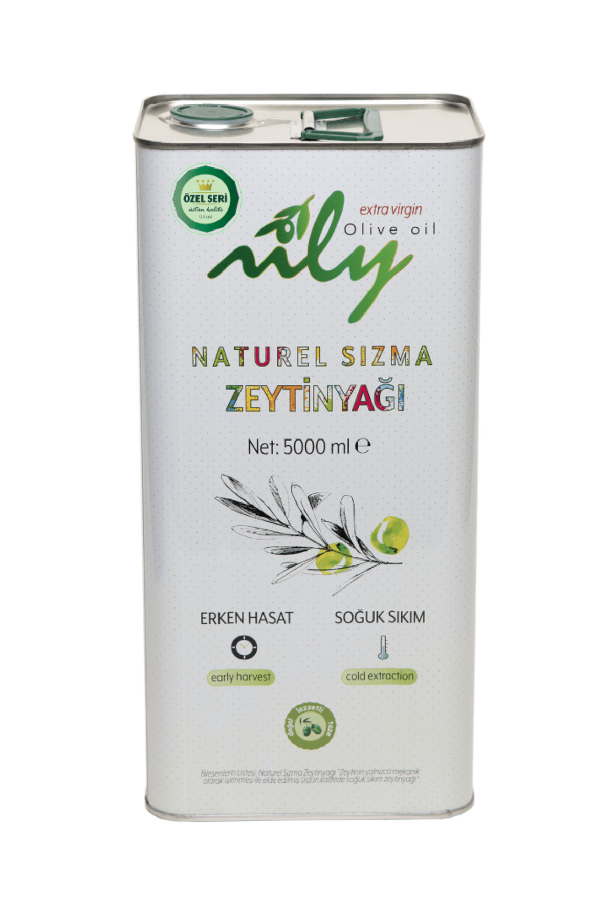 Nily 2020-2021 Özel Seri Soğuk Sıkım Sızma Zeytinyağı (5 L) Fiyatı ...