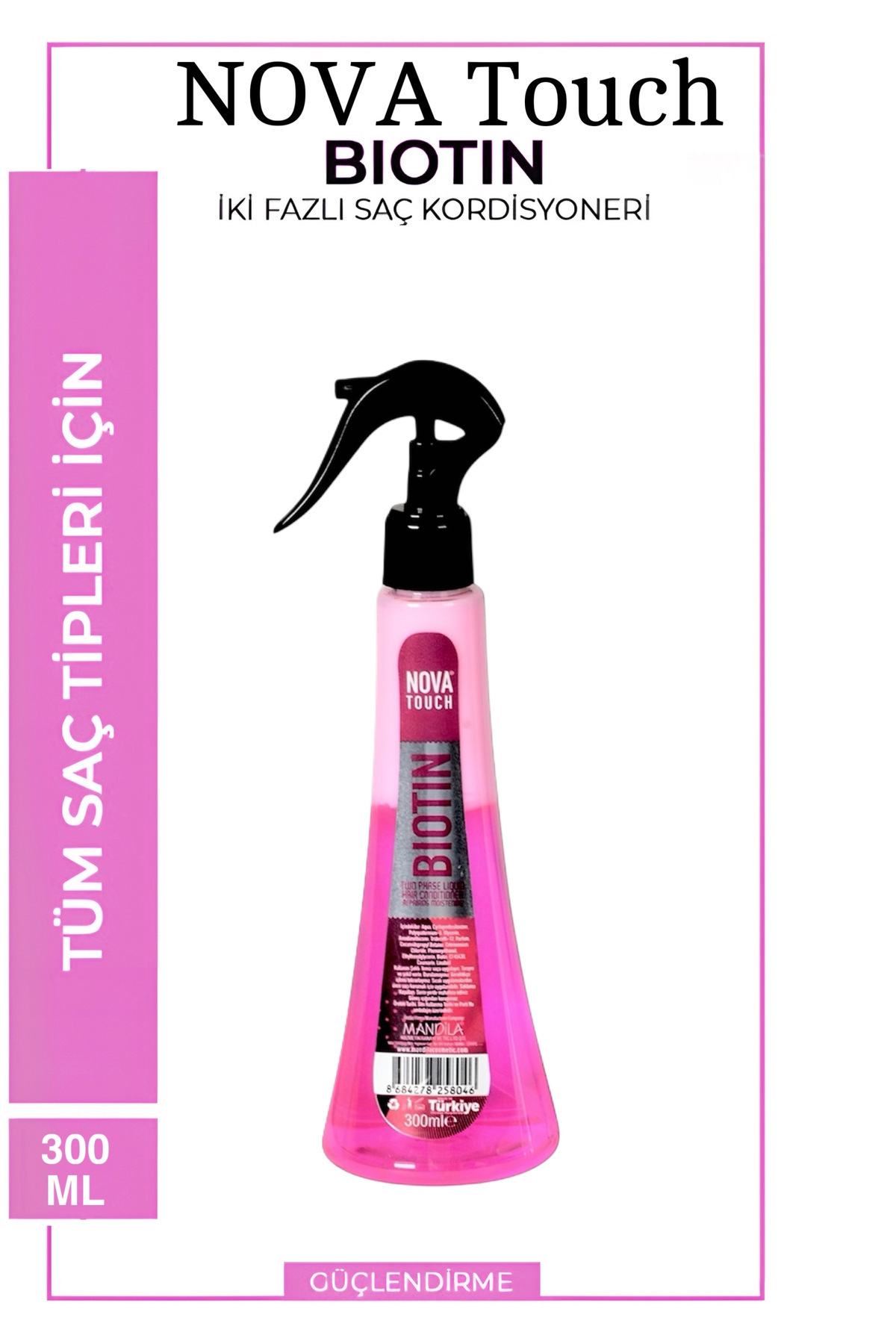 novatouch Nova Touch Biotin Içerikli Fön Suyu 300 ml Saç Spreyi ...