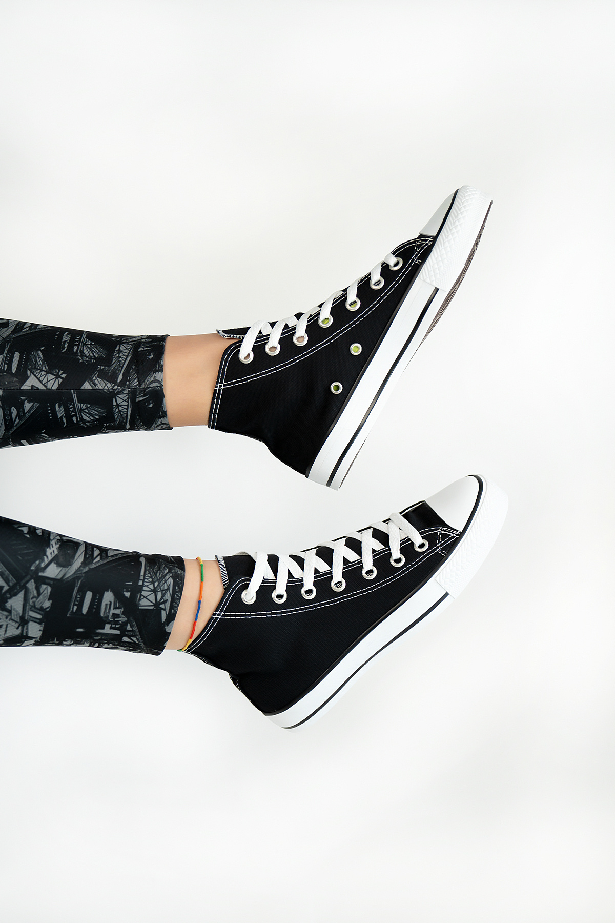 Shupe Kadın Erkek Siyah Beyaz Günlük Keten Spor Ayakkabı - Fiyatı ...