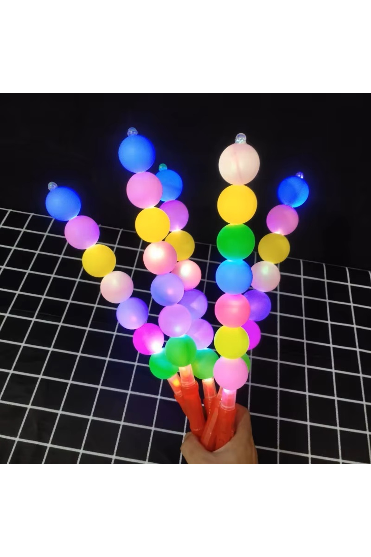 Kuzey 2 ADET 44 CM LED IŞIKLI DONDURMA ÇUBUK RENKLİ LED MAKARON IŞIK ...