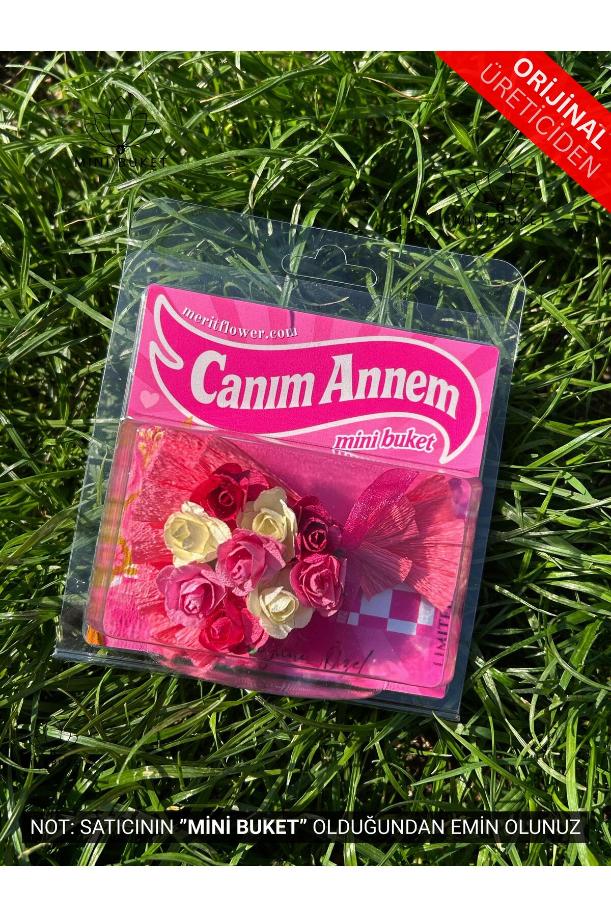 Merit Flower Love Flowers Canım Annem Temalı Pembe Çiçek, Koleksiyonluk ...
