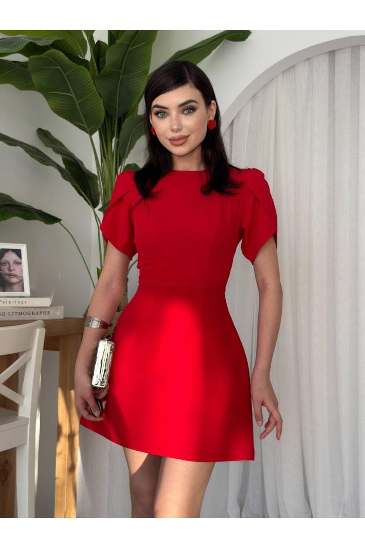 Pinella WALS Mini Elbise 1117 - Kırmızı - Fiyatı, Yorumları