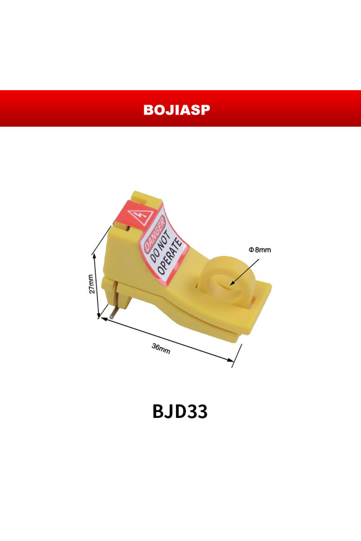Choice BJD33 Small Safety Pin Out Single Pole Loto Breaker Lkout Tagout ...