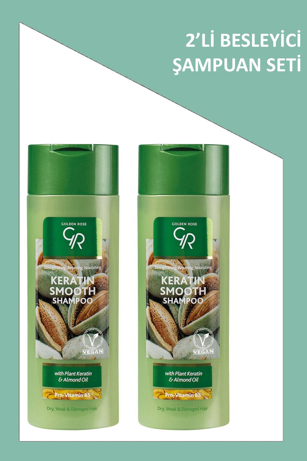 Golden Rose Keratin Smooth Shampoo - Keratin Içerikli Onarıcı 2'li ...