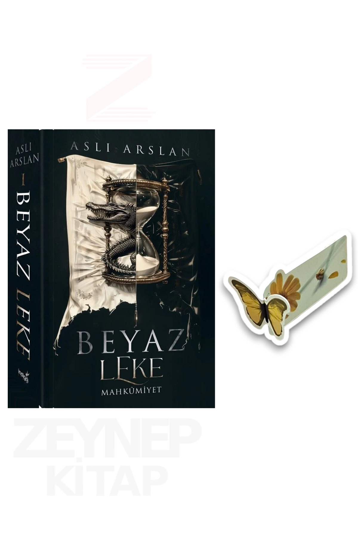 İndigo Kitap Beyaz Leke Mahkumiyet(Karton Kapak)Özel Tasarım Kelebek ...