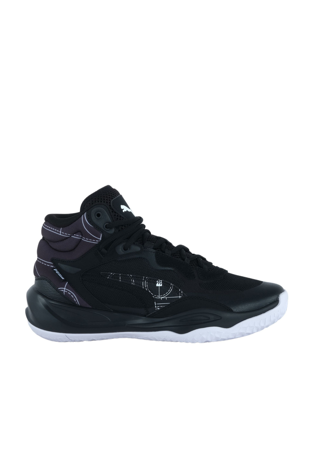 Puma Playmaker Pro Mid Courtside Erkek Siyah Basketbol Ayakkabısı ...