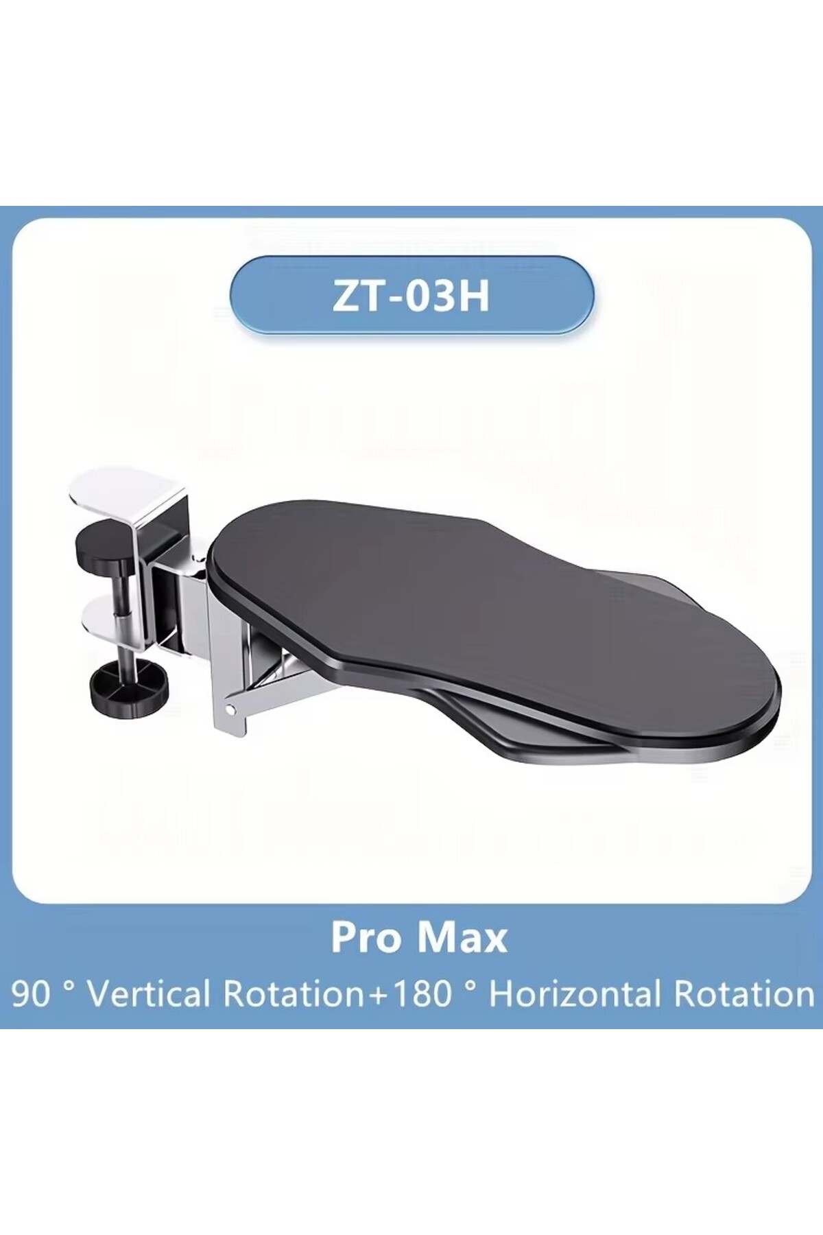 Choice Black Folding rotate Computer Arm Rest For Desk Adjustable ...