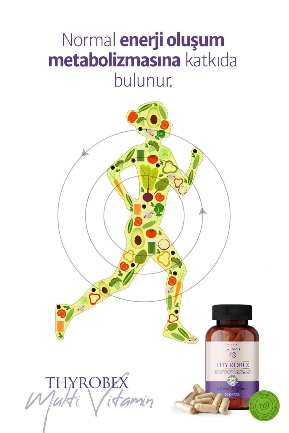 Erbatab Thyrobex Multivitamin & Mineral 60 Kapsül - Fiyatı, Yorumları
