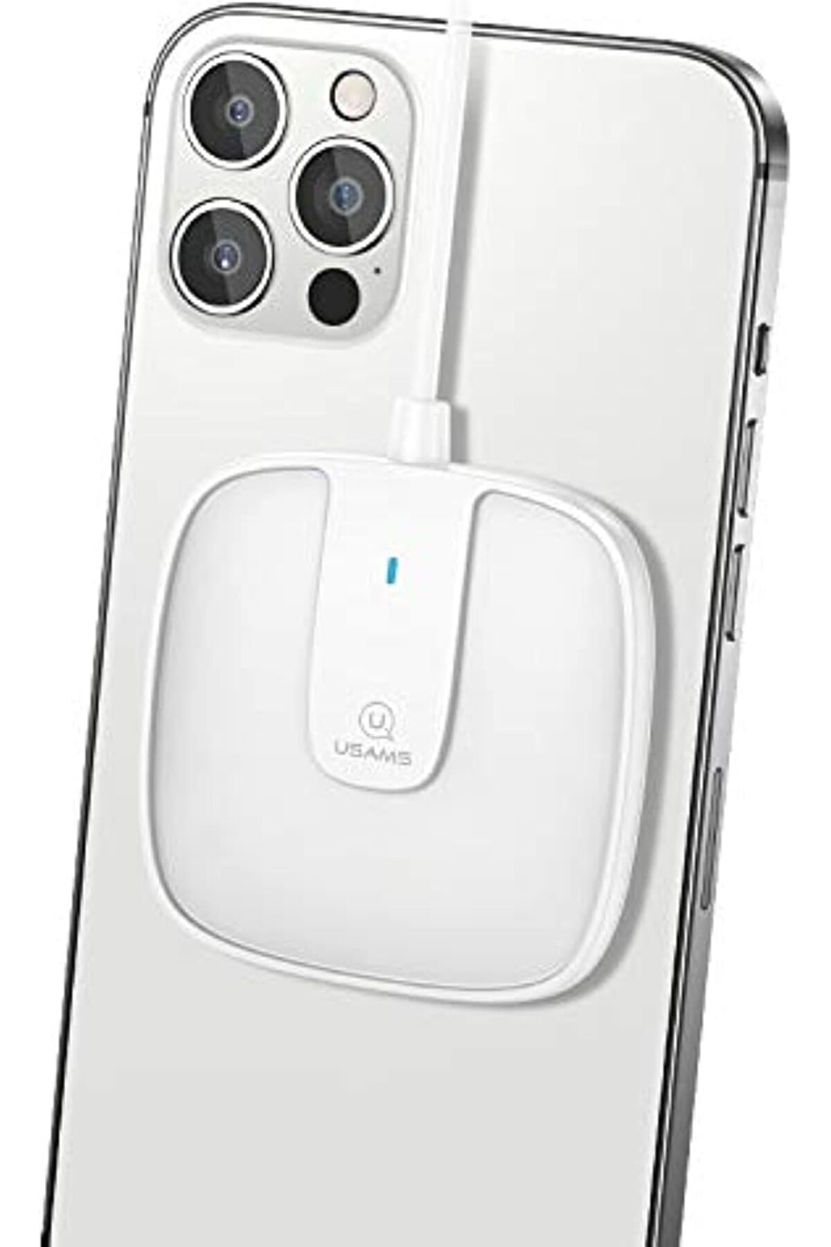Usams Magnetic Wireless Charger 15 Watt White- Trendyol