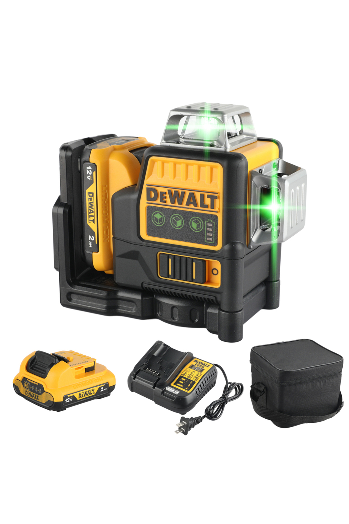 Dewalt US1battery 1charger DW089 12 Lines 3 Sides*360 Degree Vertical ...
