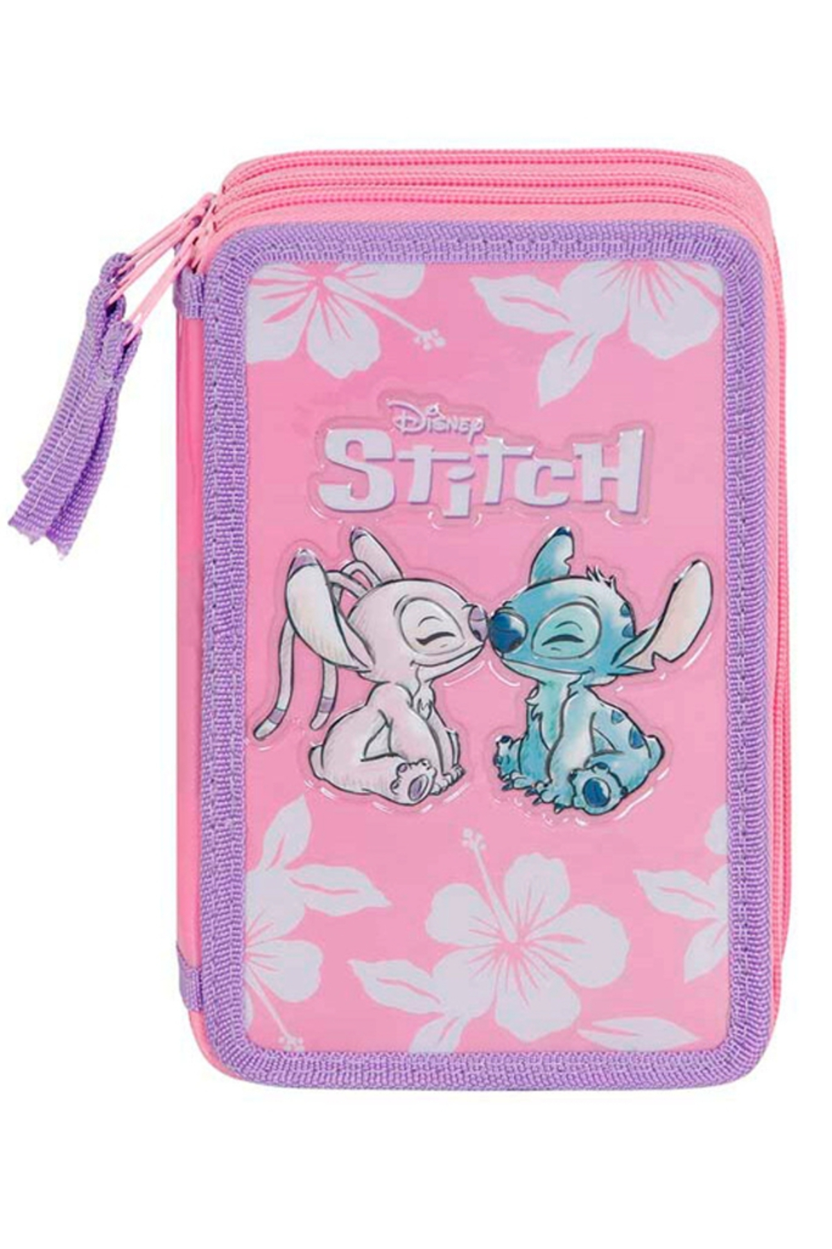 Disney Stitch Penar Lilo e Stitch Pink, Echipat, 3 compartimente, 43 ...