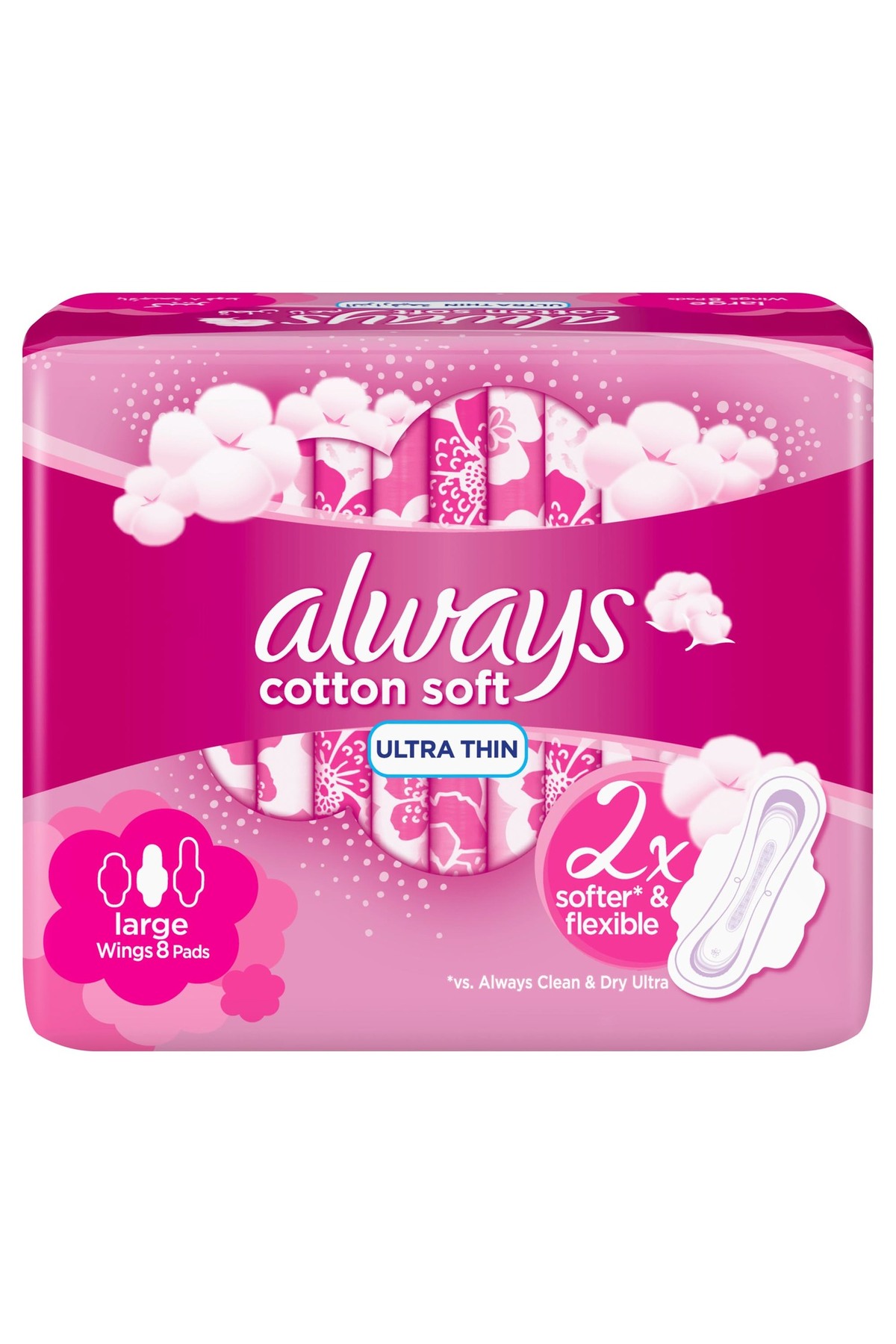 Always Soft Ultra Thin Large Sanitary Pads 8 Count- Trendyol