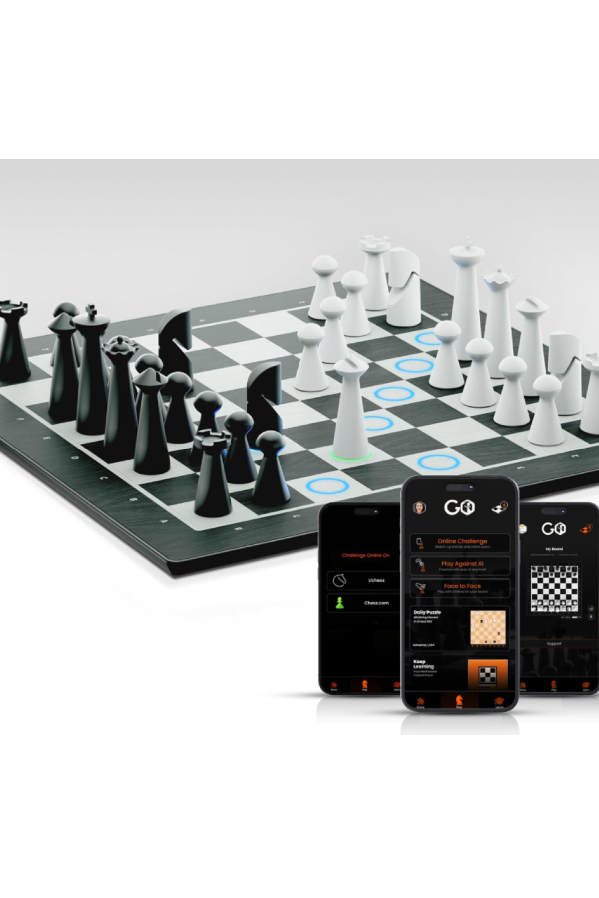 GoCube GoChess Mini - AI Elektronik Satranç Oyunu Tüm Beceri ...