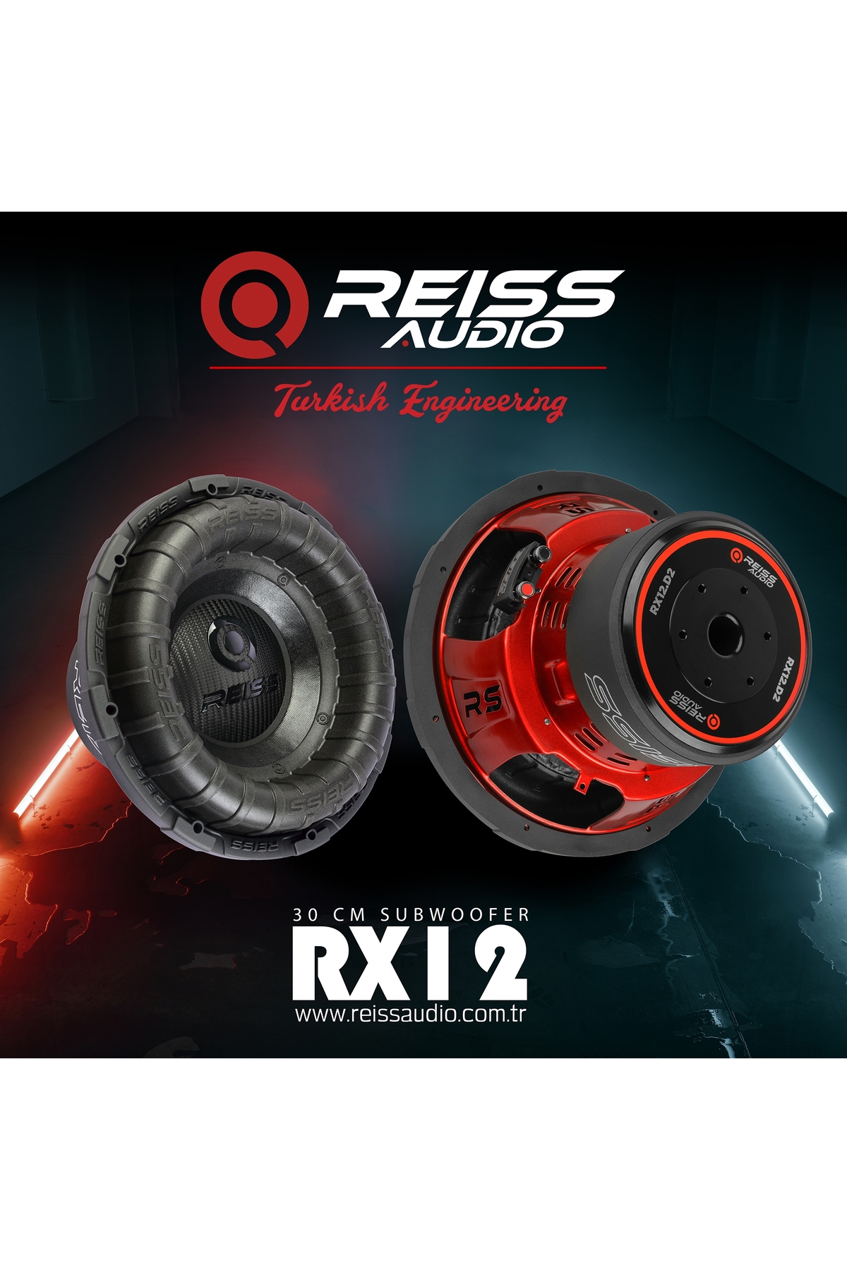 Reiss 30cm Bass - RS-RX12 Çift Bobin 2000w 600RMS Subwoofer 30cm - 4 ...