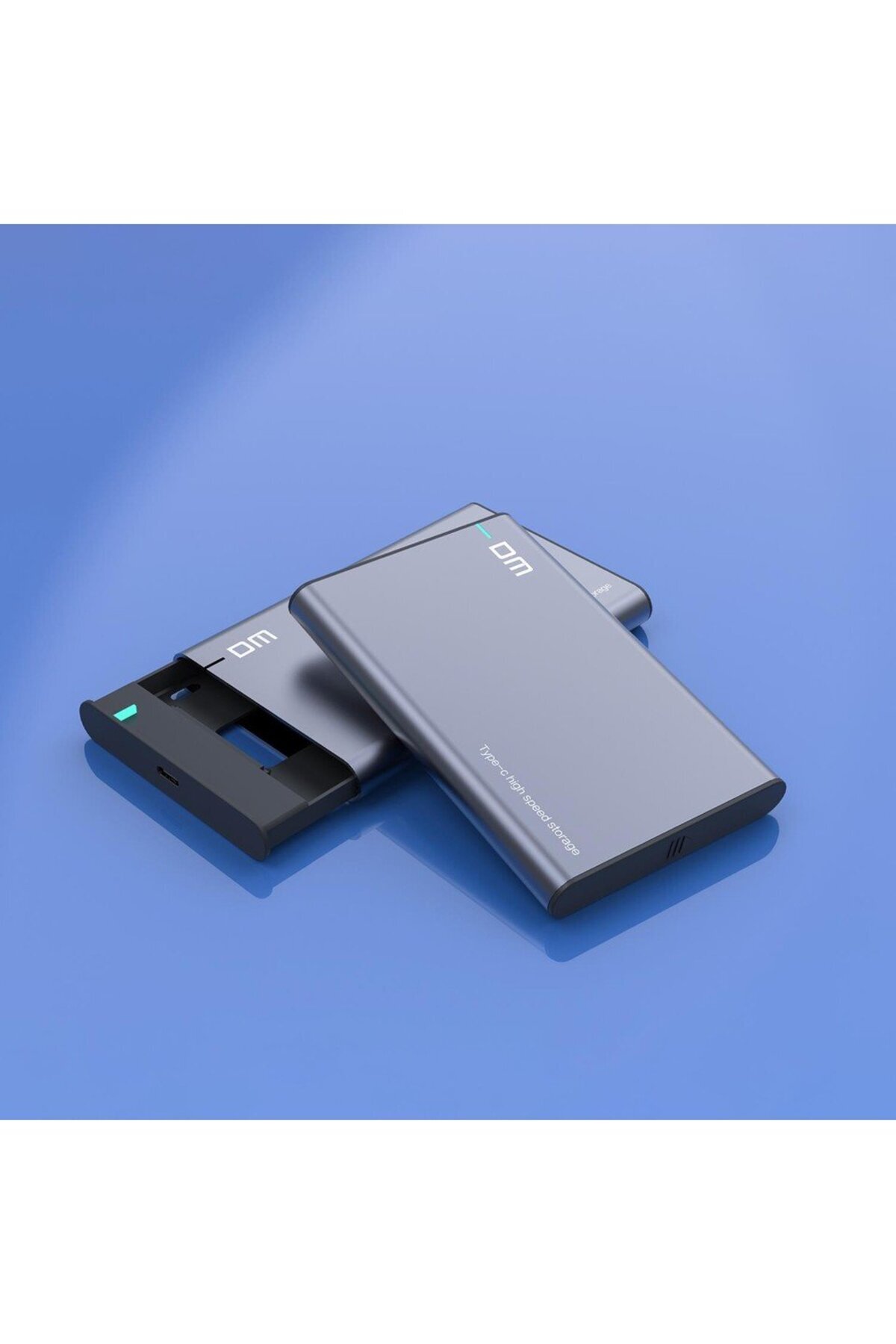 DM HD002 2.5" Inch USB Type-C 3.0 Sata 3 Harici SSD Harddisk HDD Kutusu ...