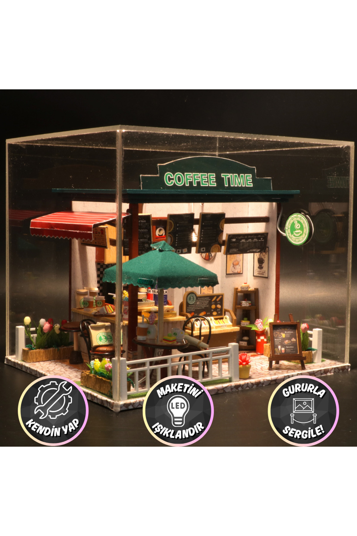 minyaturia Kendin Yap Minyatür Kafe| Minyatür Maket Ev | Dıy Hobi Seti ...