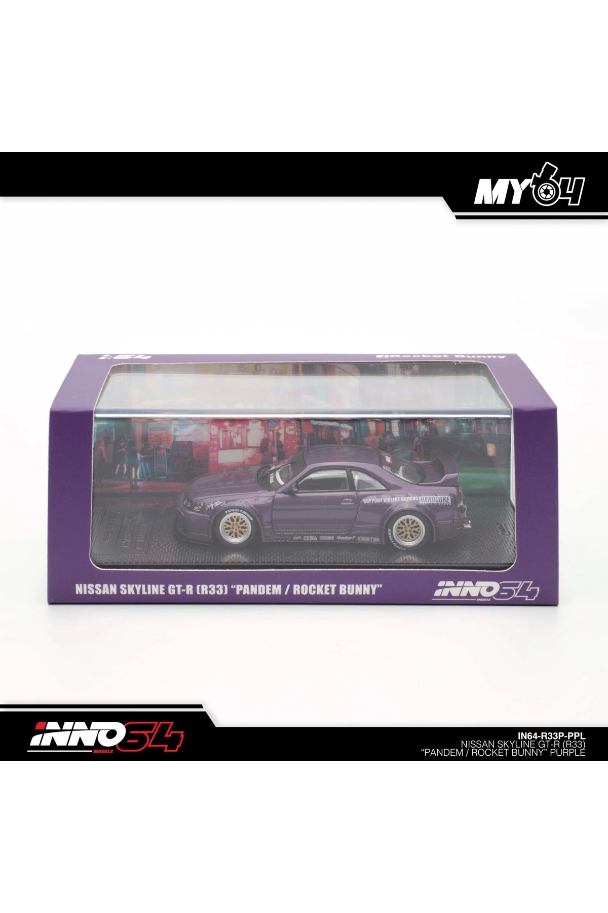 Inno 64 Models Inno 1/64 Nissan Skyline GT-R (R33) "Pandem / Rocket ...