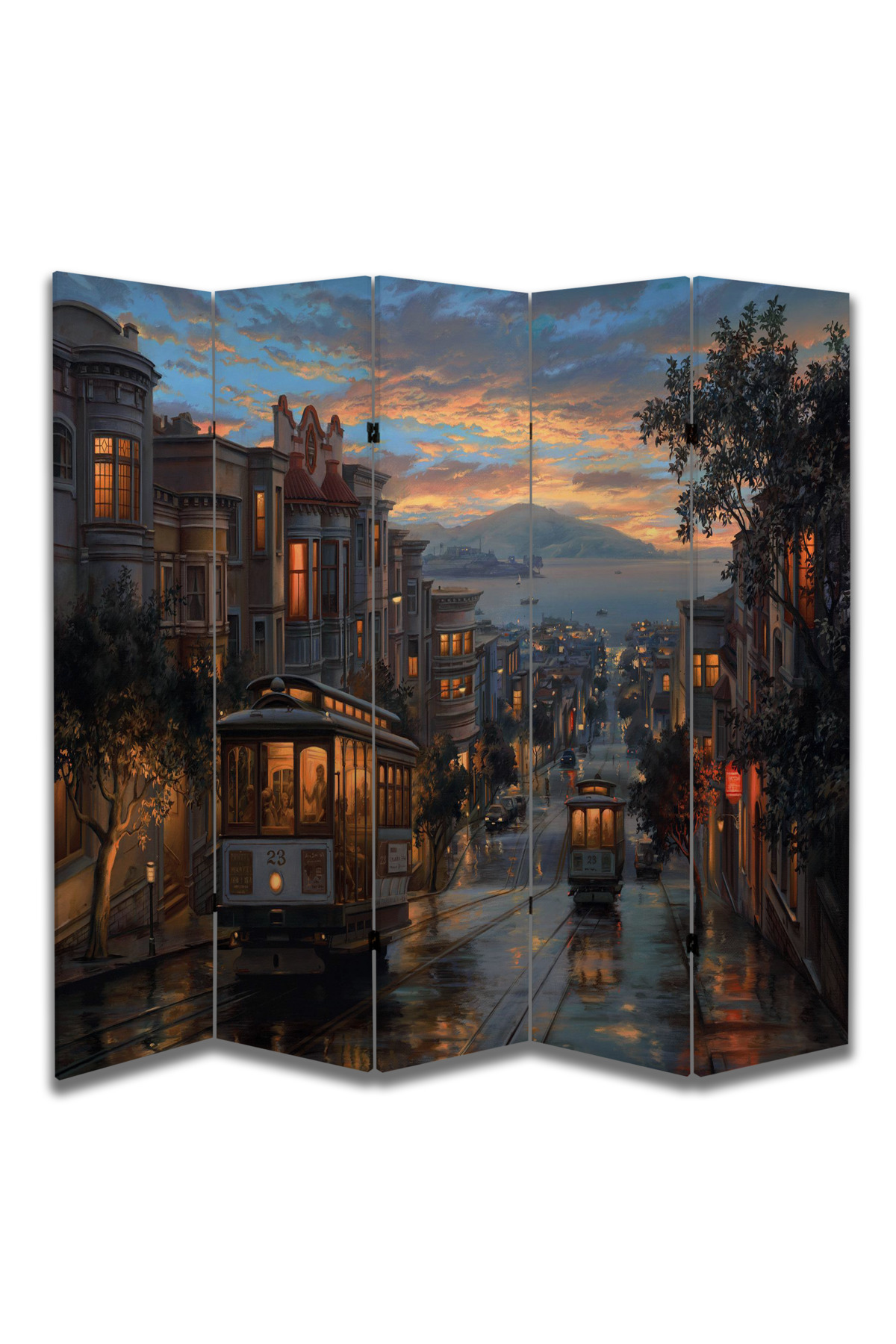dbsanat Manzara Temalı Özel Tasarım Paravan Room Divider 180 x 200 cm ...