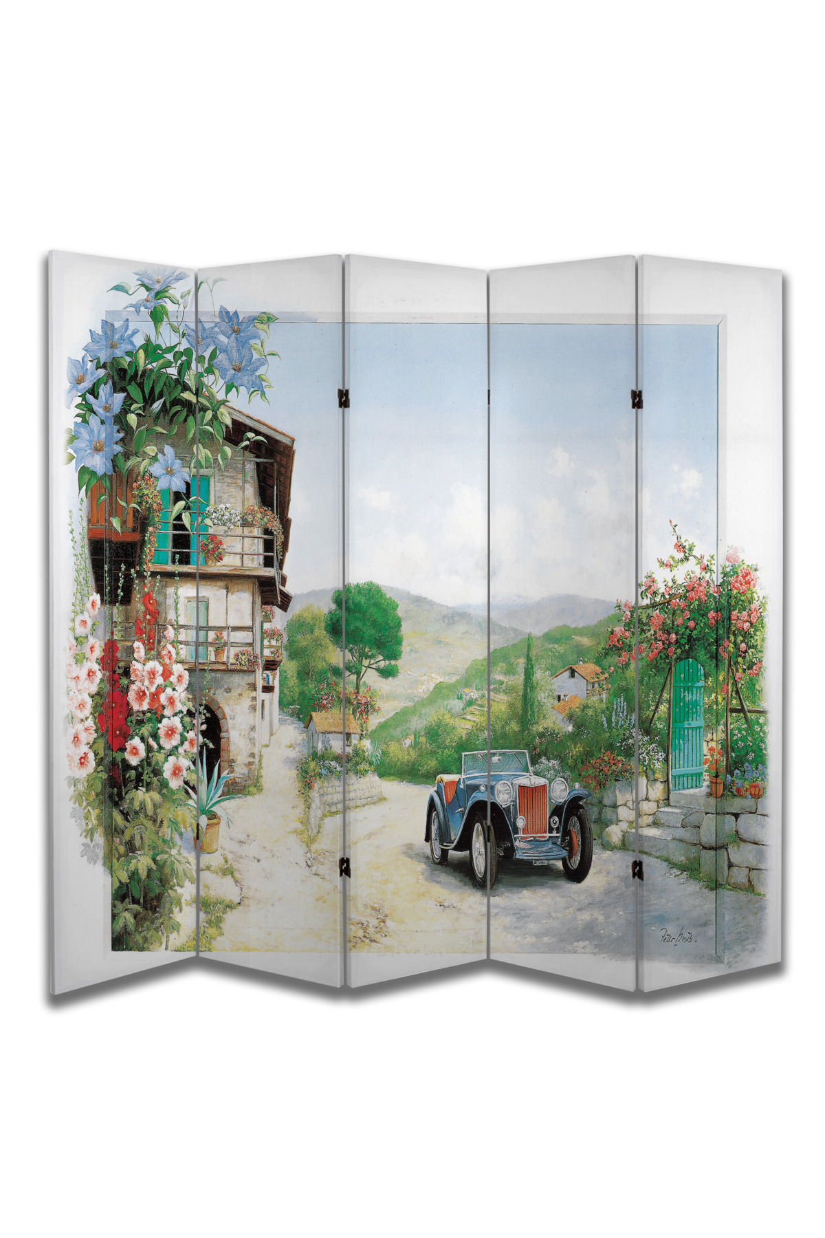 dbsanat Manzara Temalı Özel Tasarım Paravan Room Divider 180 x 200 cm ...