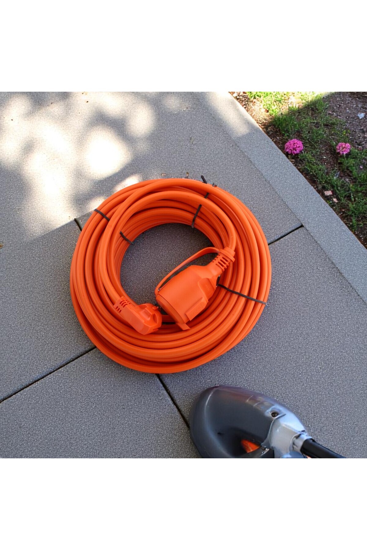 Badem10 Uzatma Kablosu 3x1.5 Mm 20 Metre Topraklı Cca Kablolu Tekli Grup Fiş Priz Kapaklı ...