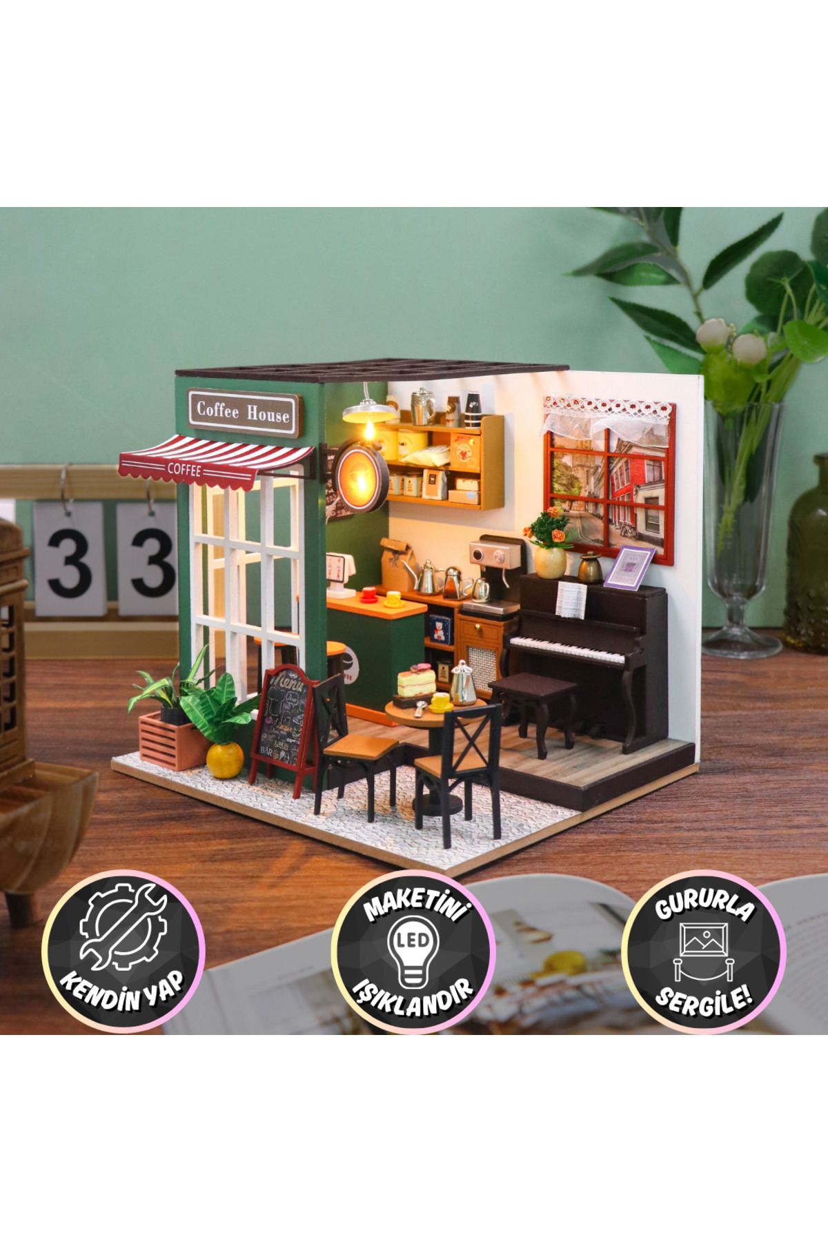 minyaturia Kendin Yap Minyatür Kafe| Minyatür Maket Ev | Dıy Hobi Seti ...