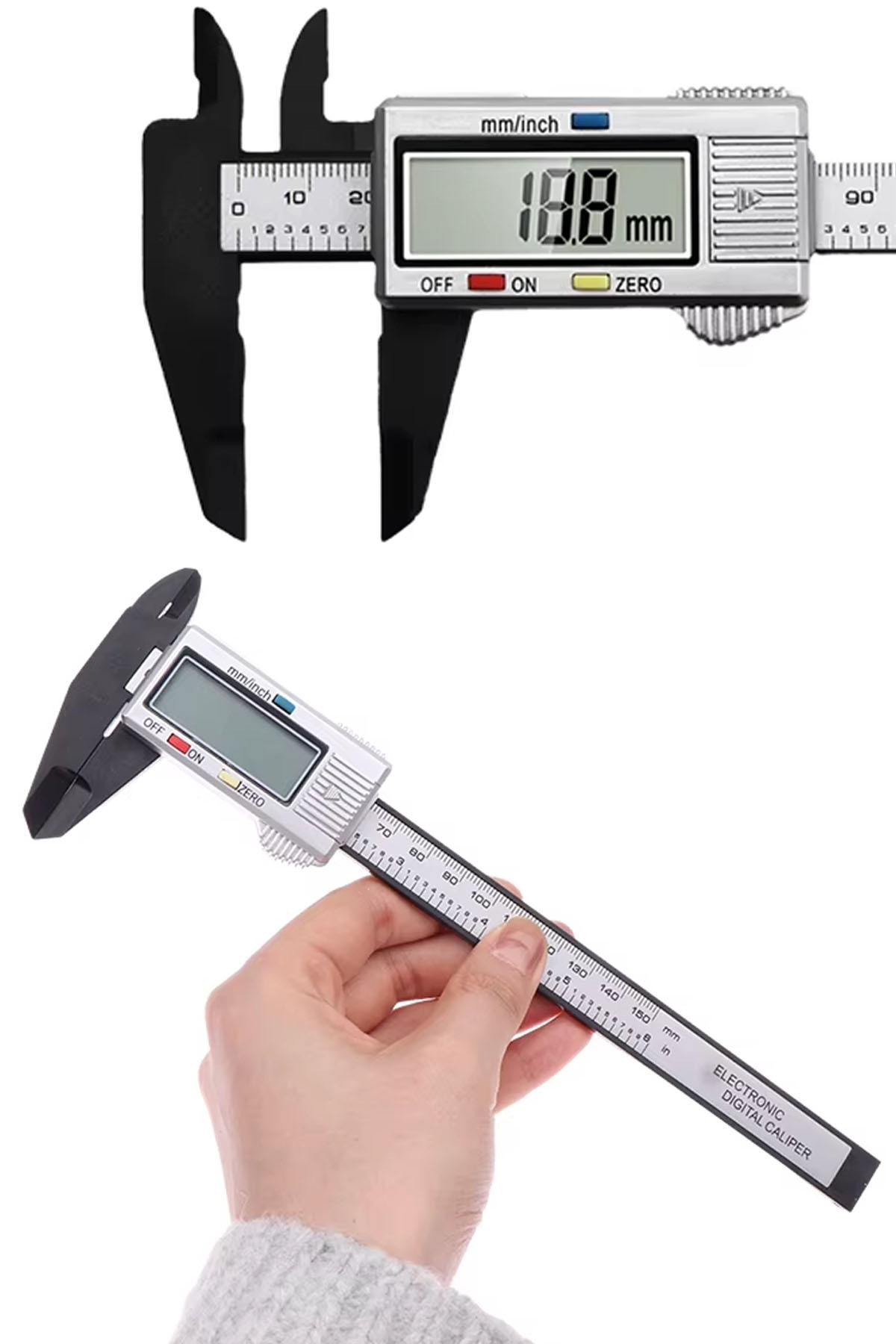 TechnoStation Dijital Elektronik Hassas Ölçüm Kaliper Kumpas 150mm ...
