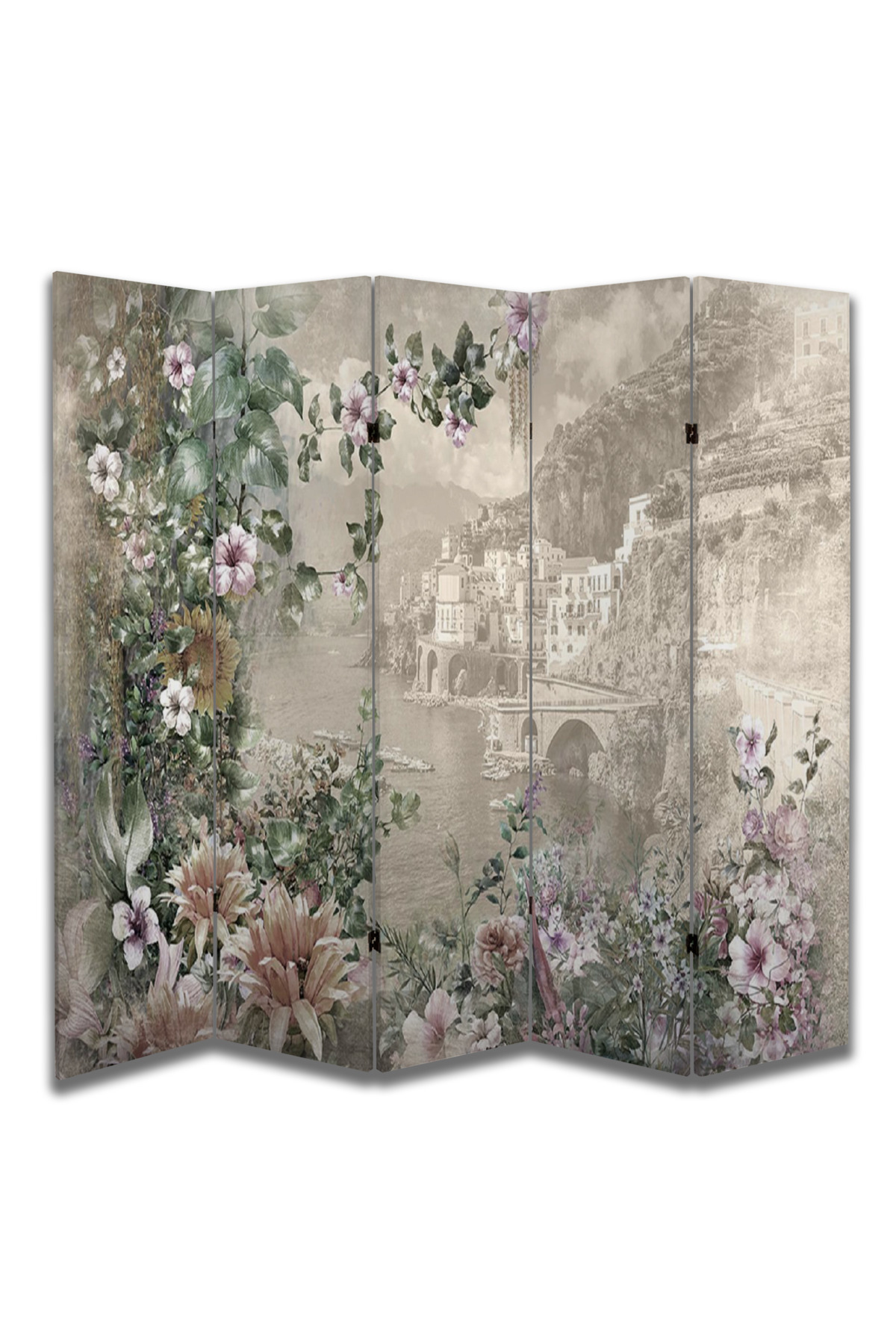 dbsanat Manzara Temalı Özel Tasarım Paravan Room Divider 180 x 200 cm ...