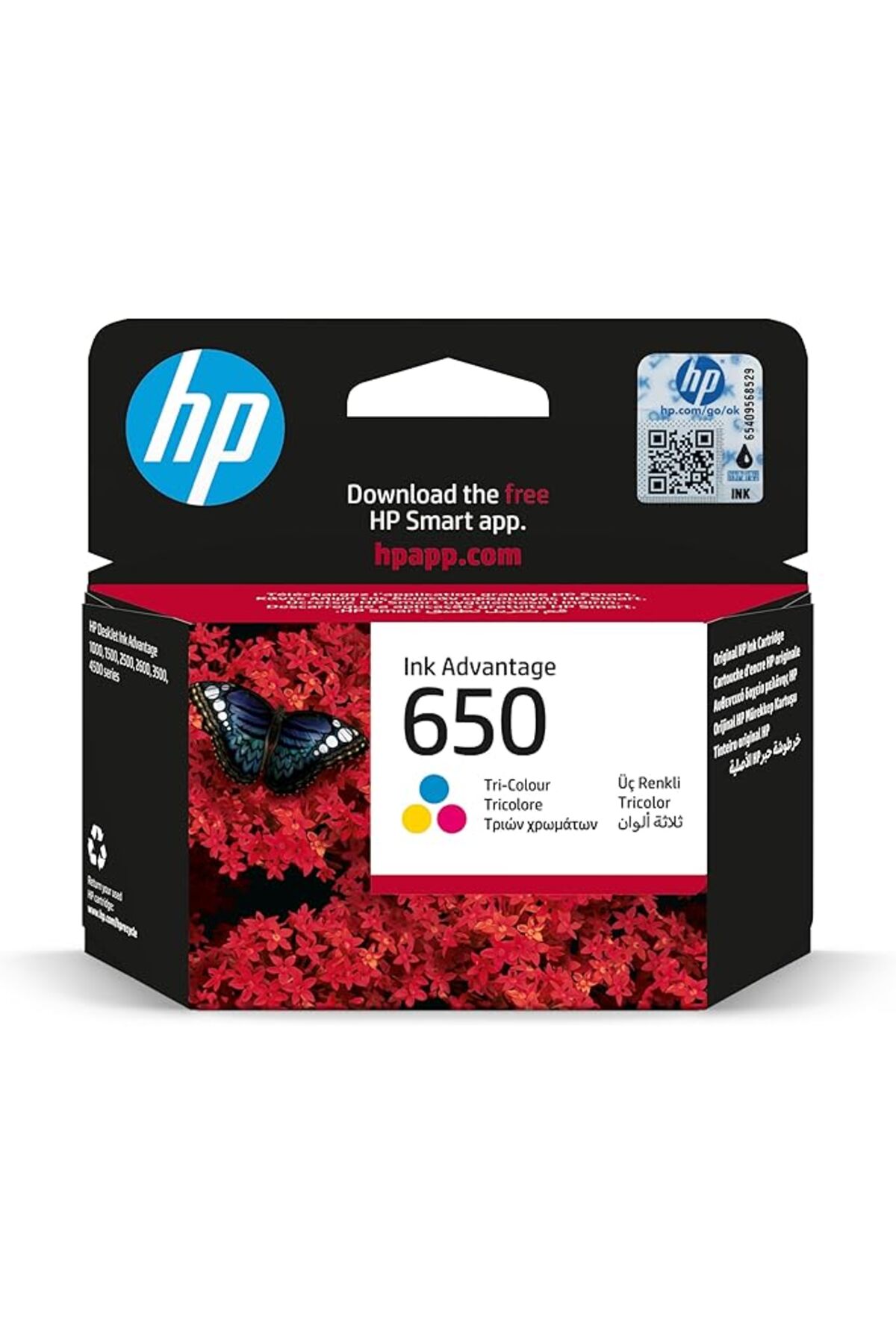HP 650 Tri-Color Original Ink Advantage Cartridge - CZ102AK- Trendyol