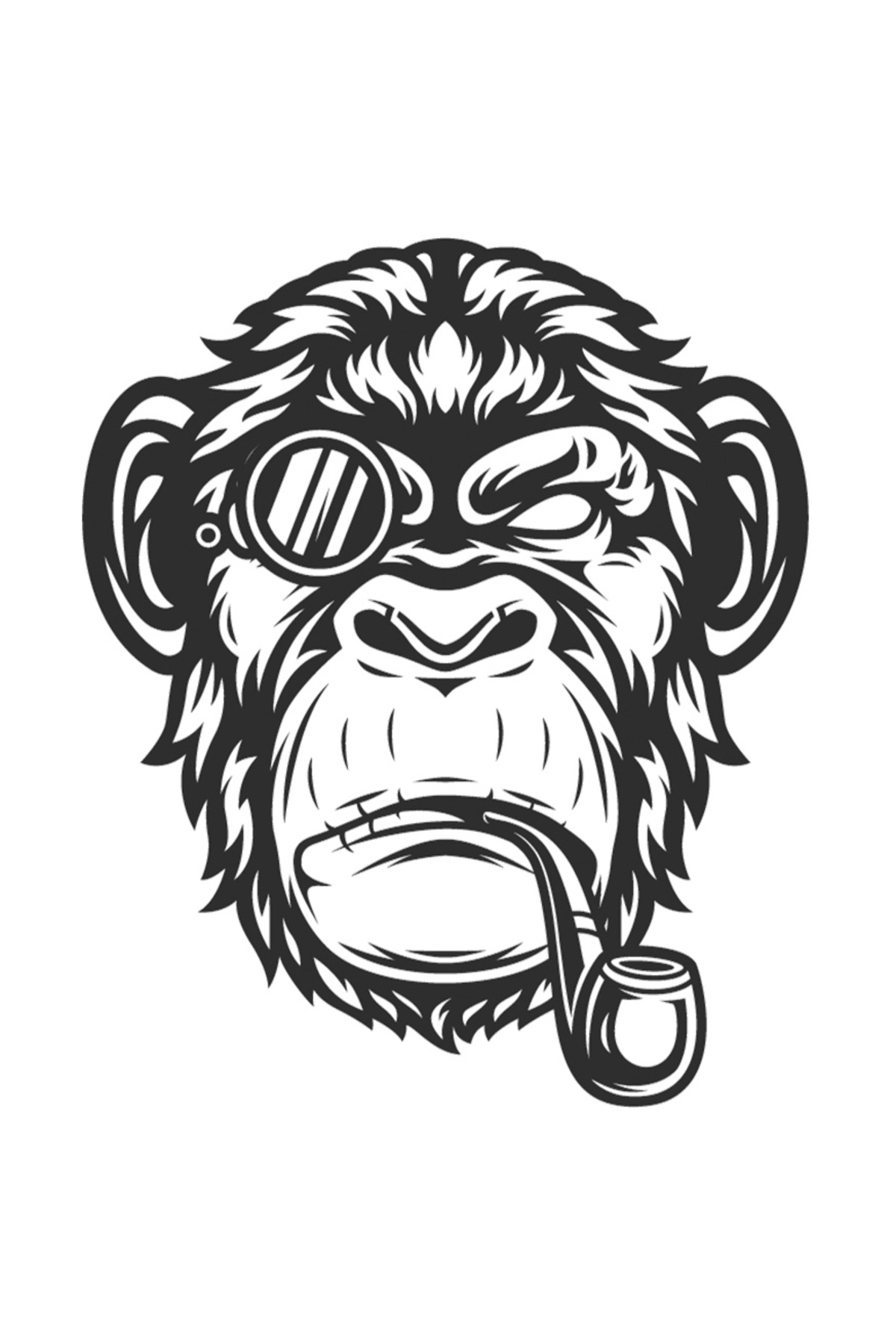 StoryGift Romania Sticker Label 50CM With Monkey, Pipe, Tobacco ...