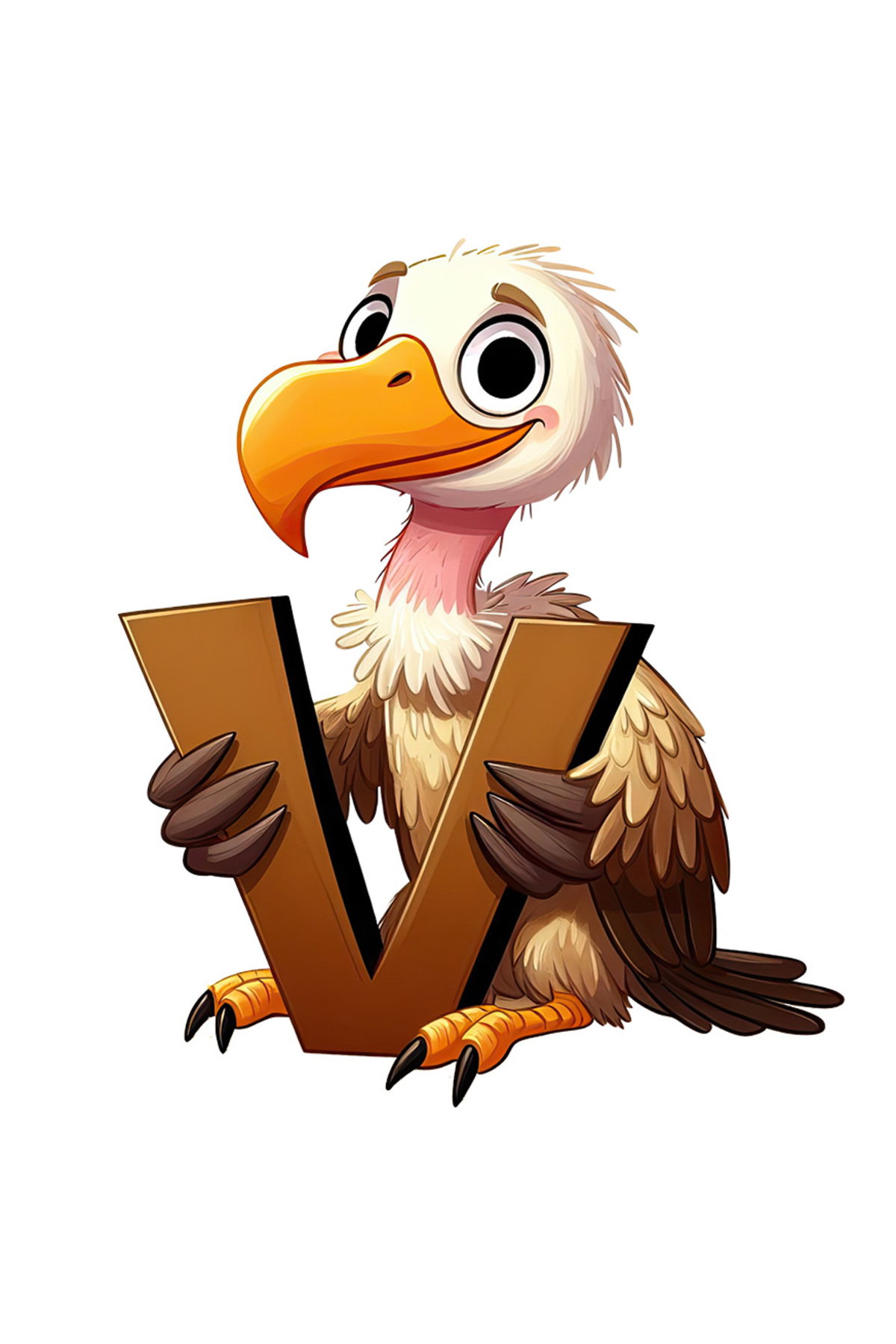 StoryGift Romania Sticker Label 50CM with a bald eagle with the letter ...