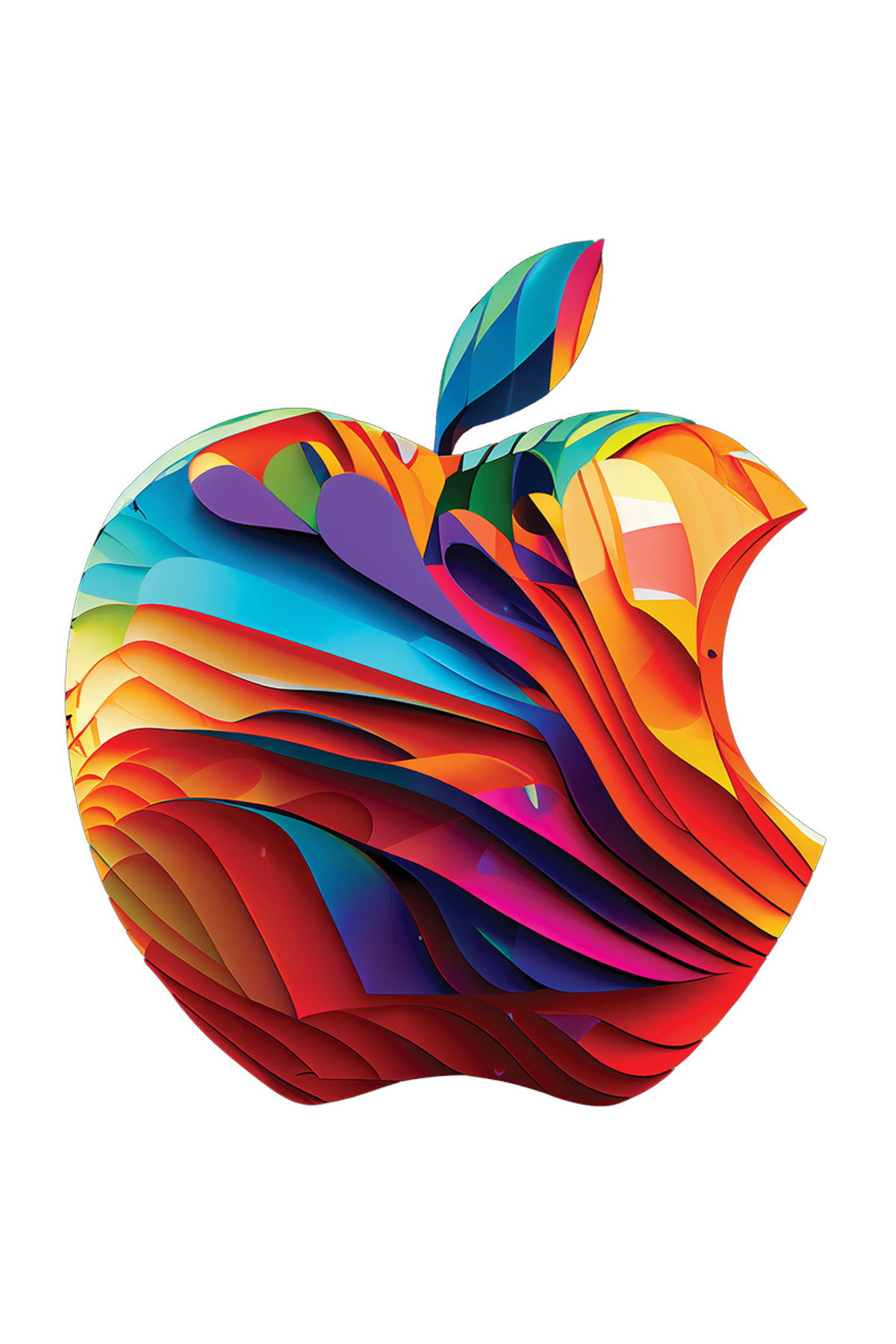 StoryGift Romania Still Apple Logo Sticker, Apple, Explosion Of Flowing ...