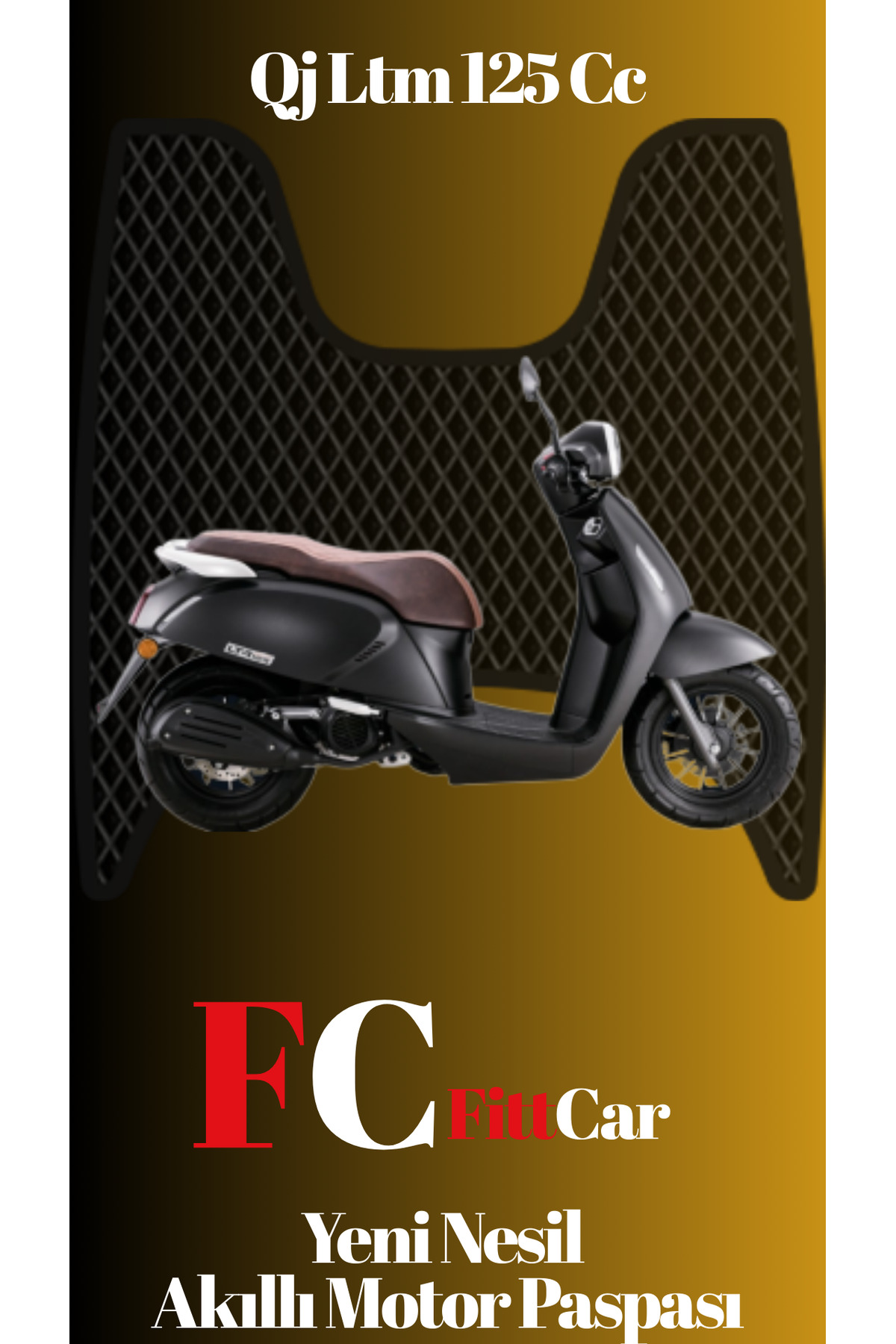 FittCar Qj Ltm 125 Cc Yeni Nesil Motor Paspası Siyah - Fiyatı, Yorumları