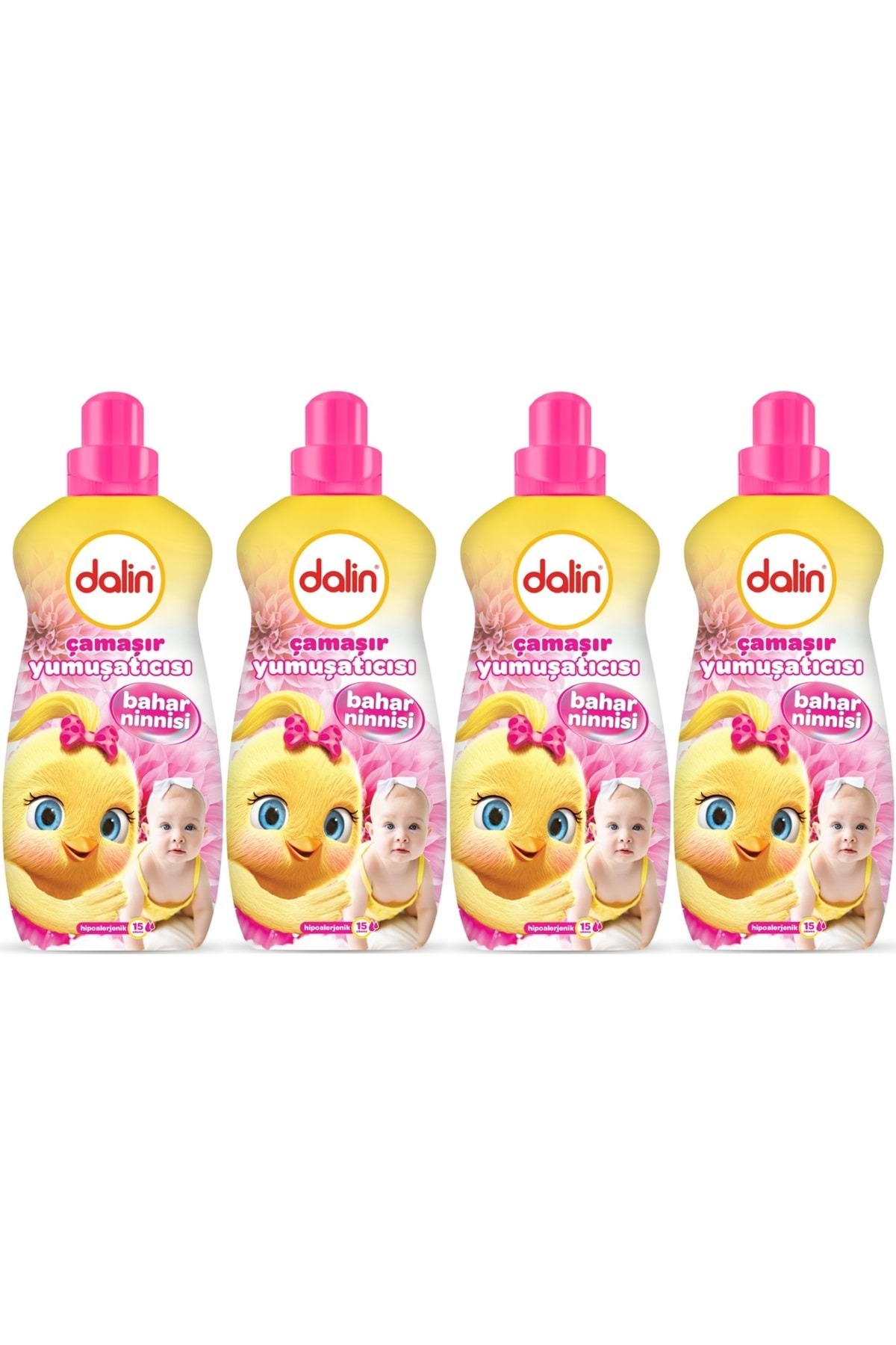 Dalin Çamaşır Yumuşatıcı 1500ML Bahar Ninnisi (4 Lü Set) (Bebeklere ...