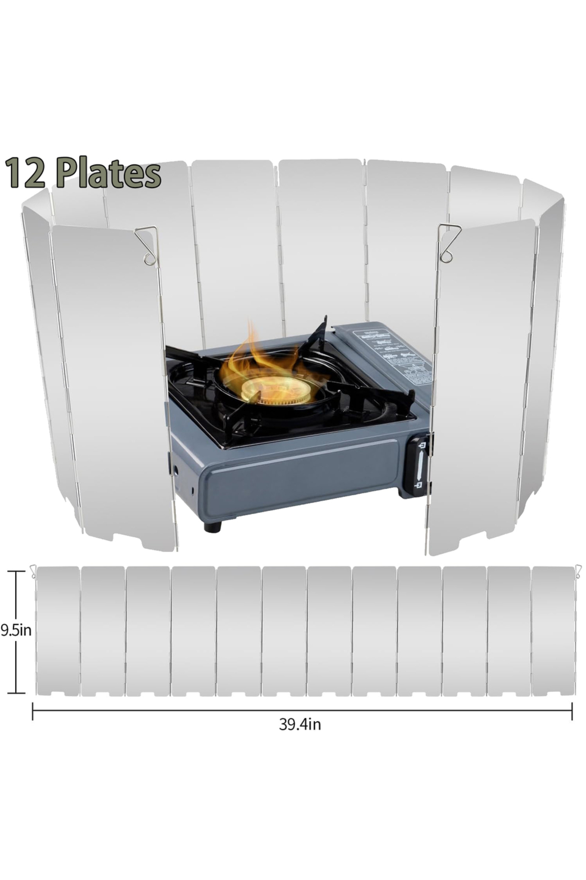 Choice 12 Plates 8/10/12/16 Plates Gas Stove Wind Shield Outdoor ...