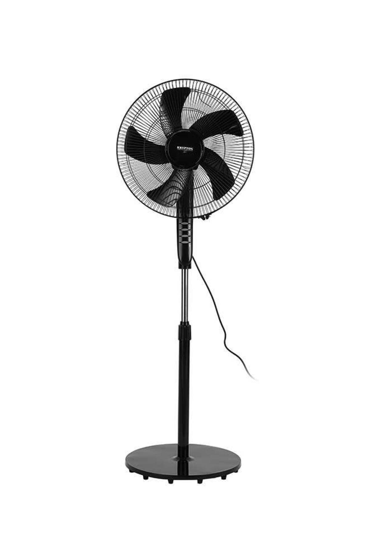 KRYPTON 16-Inch Stand Fan With 5-Leaf Blades, 3-Speed Control ...