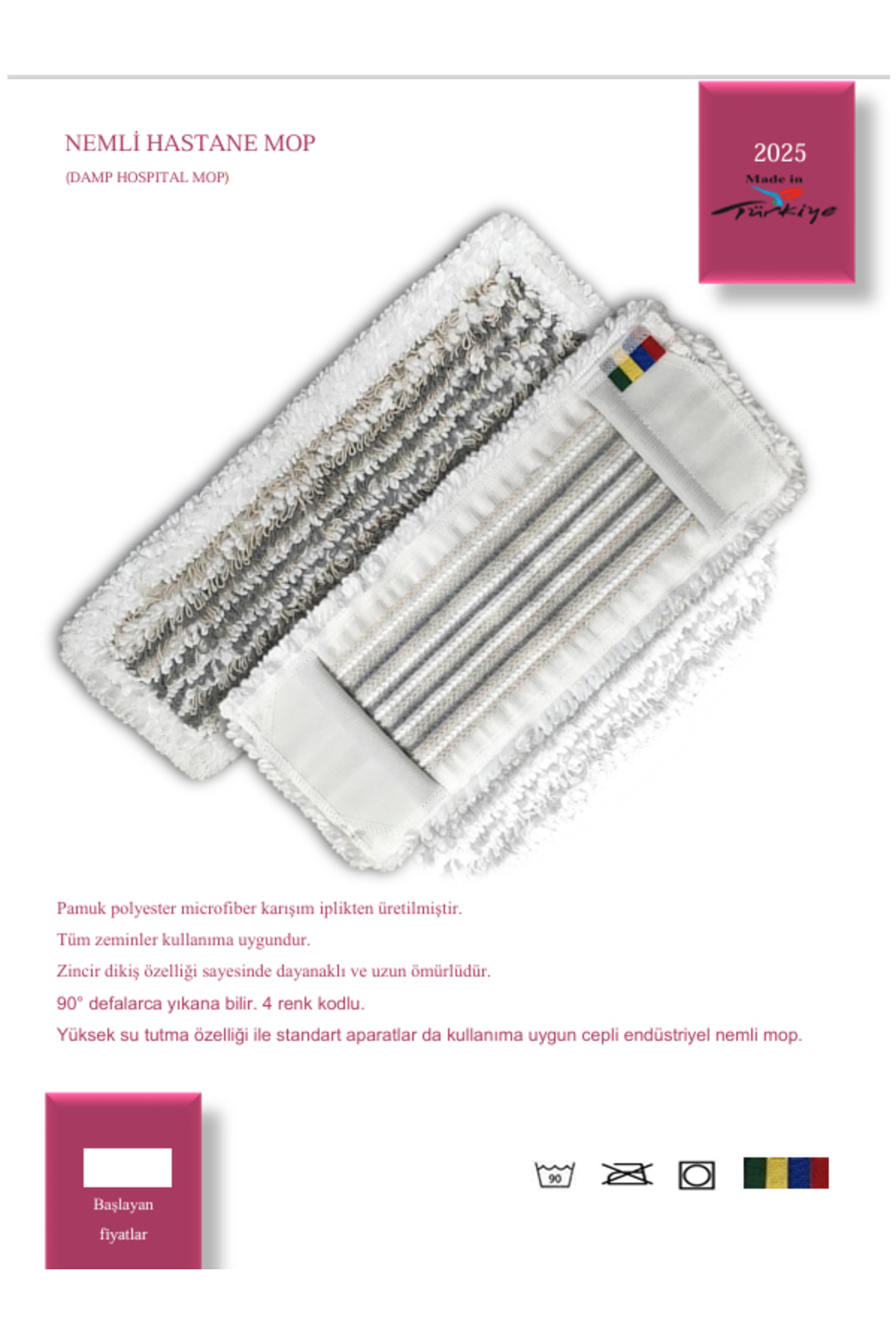GÖKÇEMOP 40 cm Mop bezi yedek - Fiyatı, Yorumları