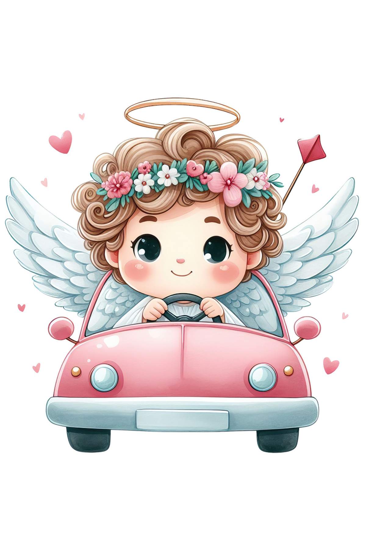 StoryGift Romania Adhesive Sticker 90CM with a baby with angel wings ...