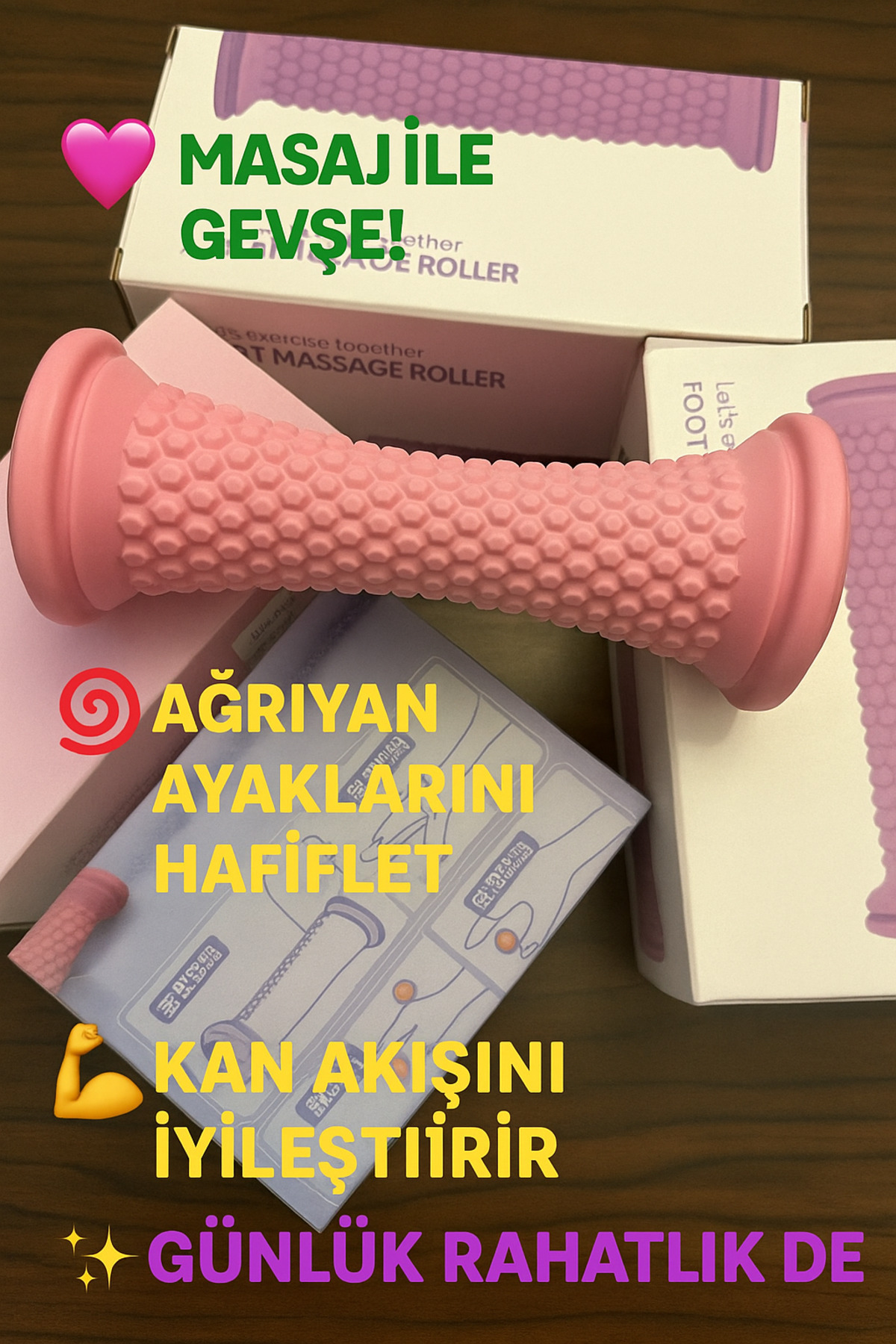 Mutkin Bu çok amaçlı masaj aleti ile 💆‍♂️ ayak, 💪 kol, 🧖‍♀️ boyun ve ...