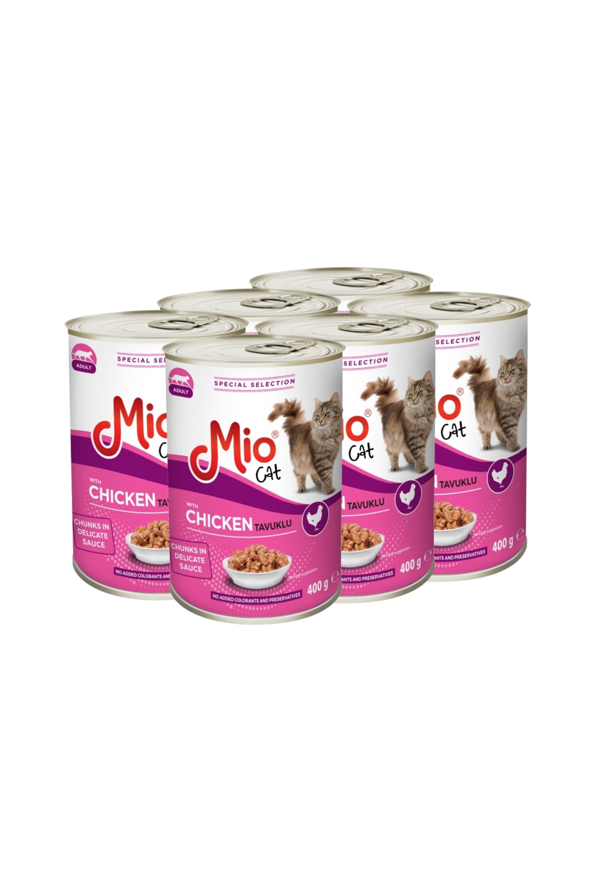 Mio Wet food for adult cats ️, Mio Cat, Premium, with chicken, pack of ...
