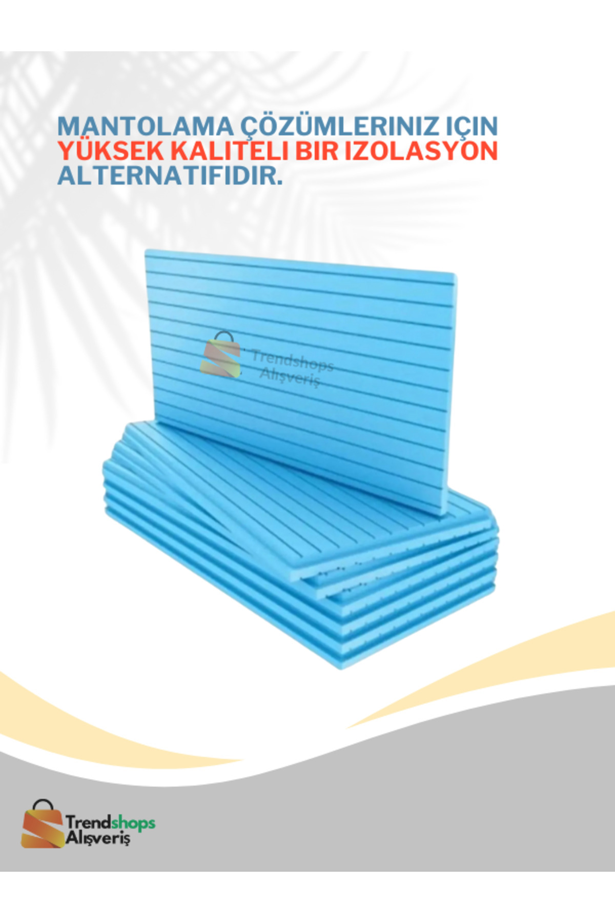 WRAPPACCK TSSA - 4 Adet 5cm Strafor 28-30dansite Sert Xps Mavi Levha ...