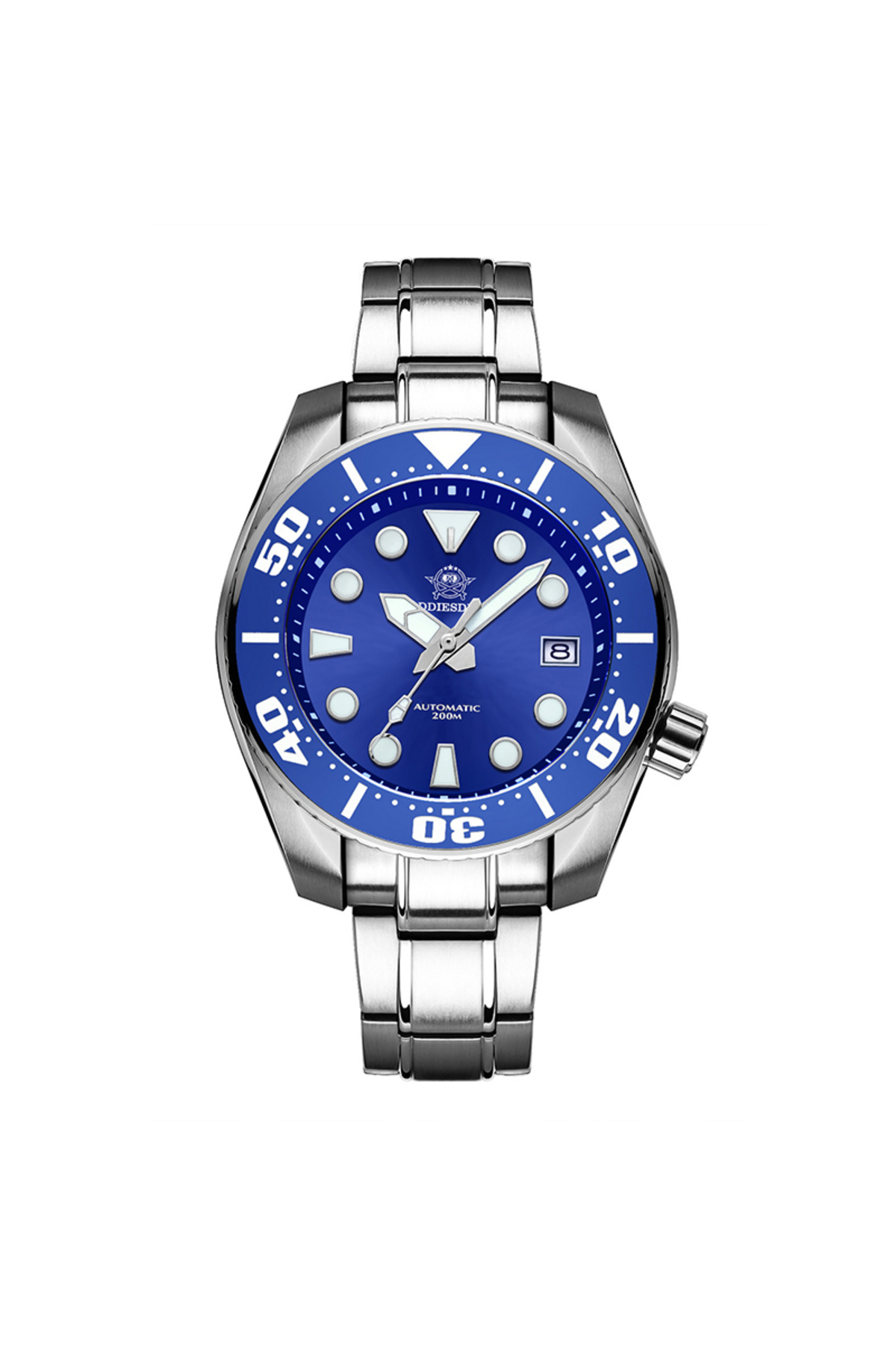 ADDIESDIVE Japan NH35A blue steel ADDIESDIVE Men Automatic Mechanical ...