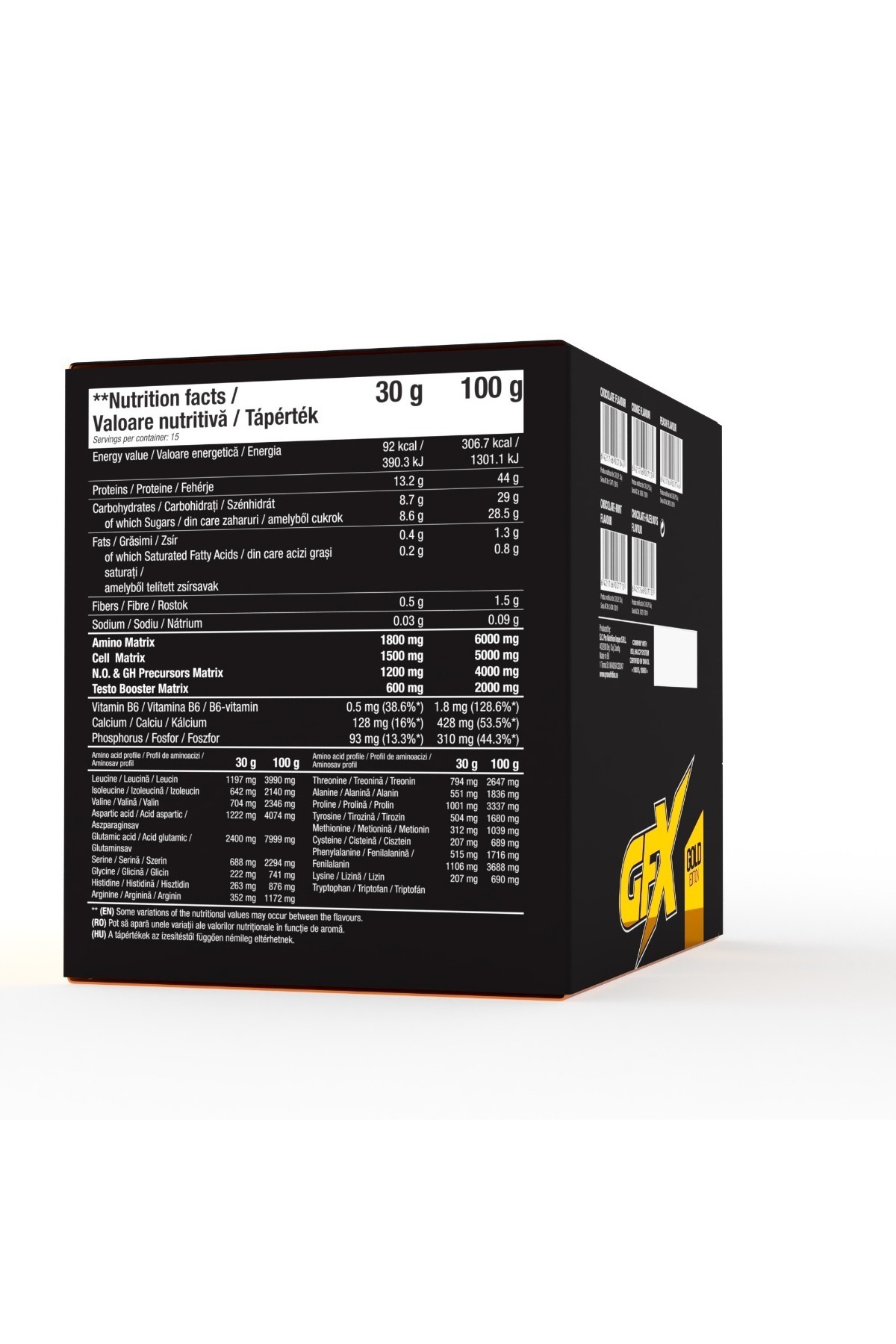 Pro Nutrition Protein mix for rapid growth, GFX-Gold Edition, Cookie ...