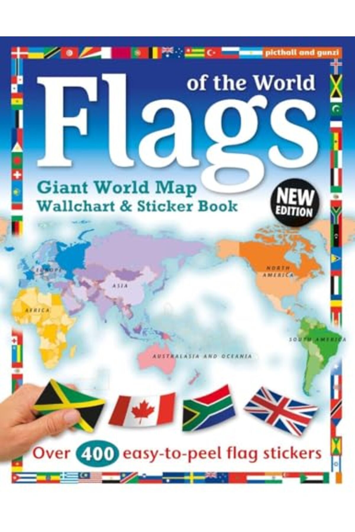 Award Publications Flags Of The World World Map Wallchart Poster And ...