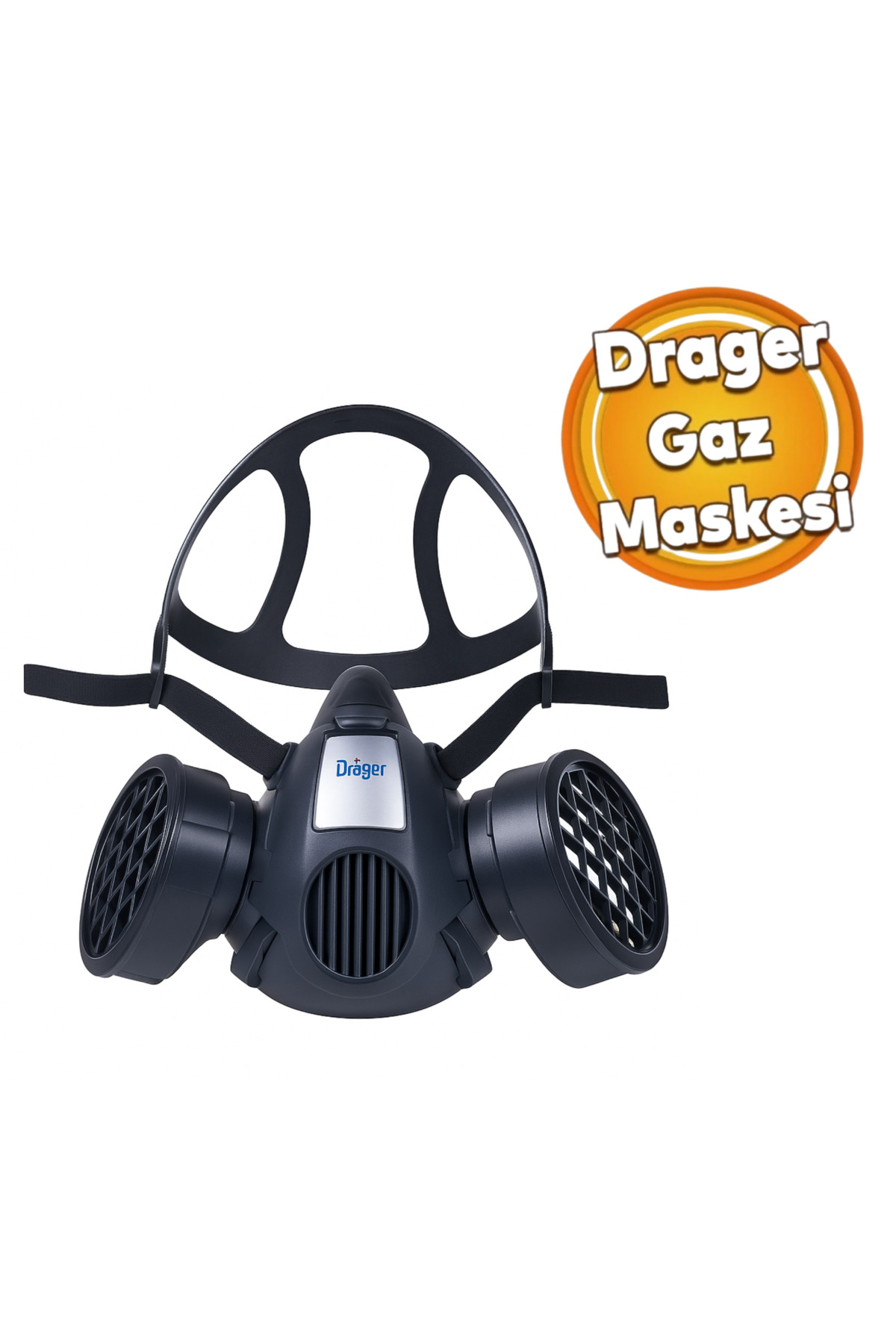 Drager X-Plore 3300 Yarım Yüz Maskesi Ve Abek1 Gaz Maskesi Filtre ...