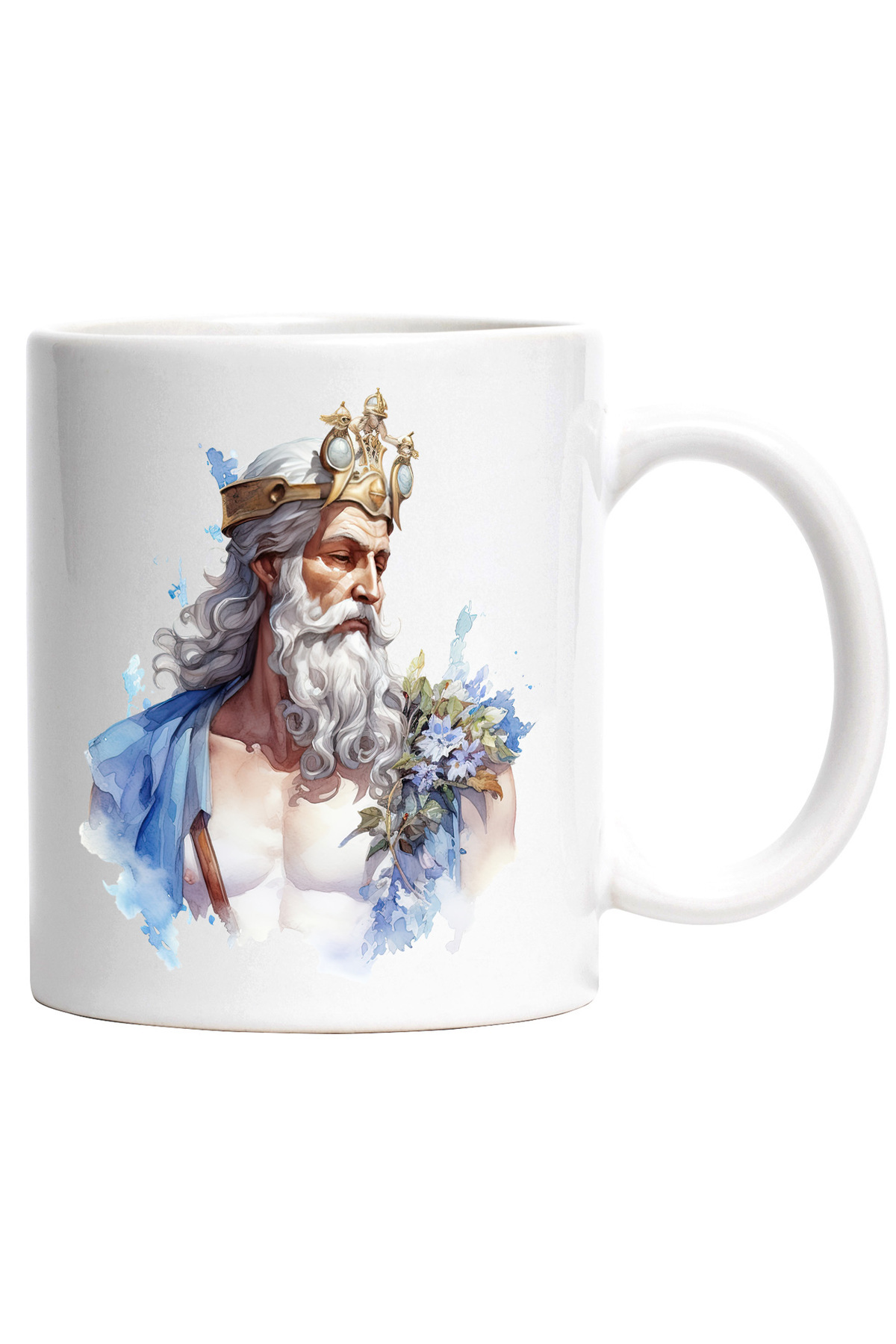 StoryGift Romania Mug with a Greek God | Zeus | lightning | Mount ...